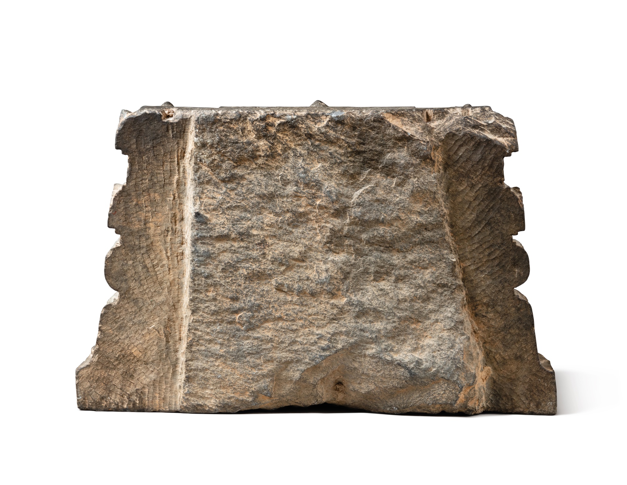 A rare carved stone pedestal India, Bihar, Pala period (8th-12th ...