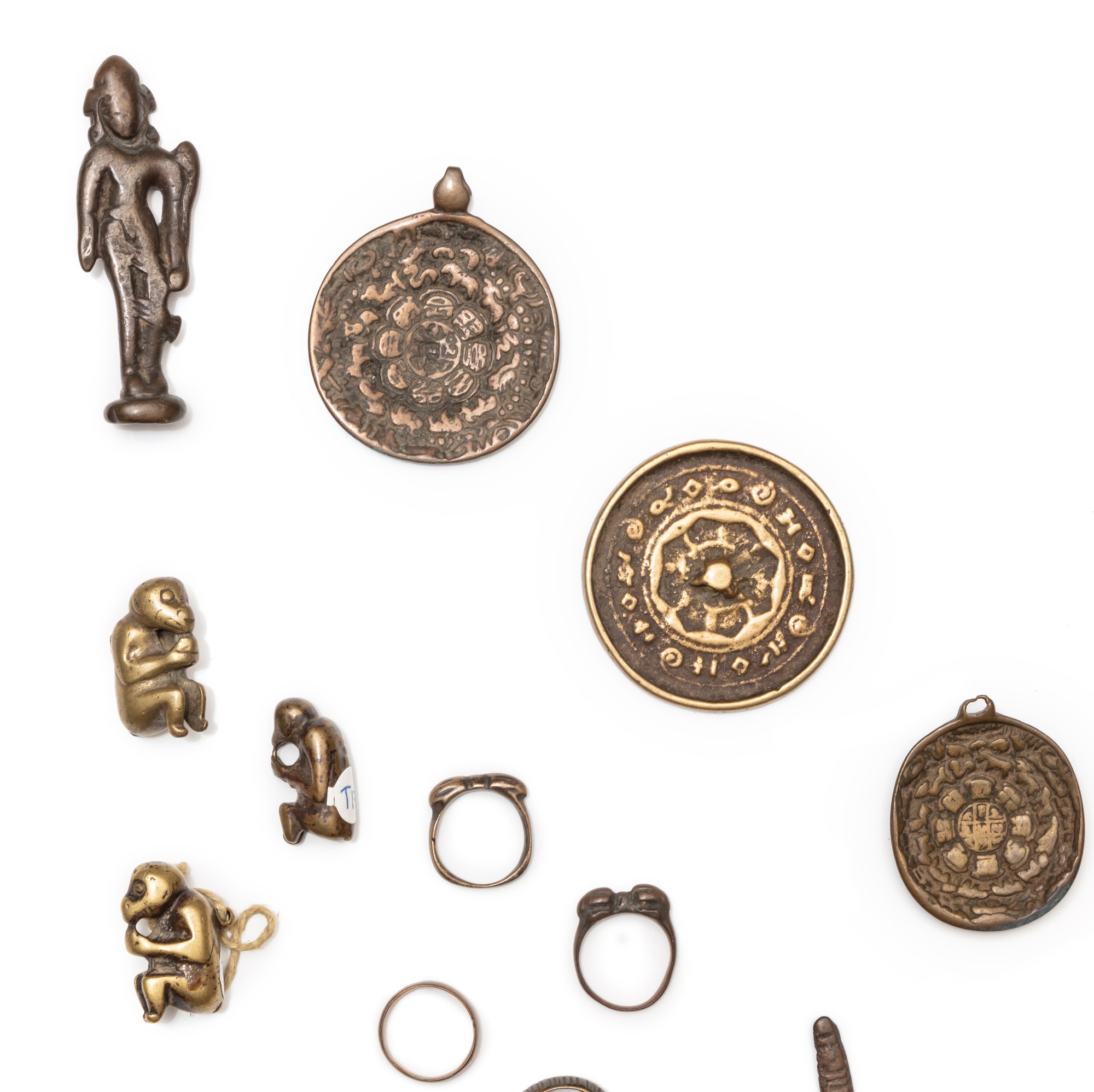 A study collection of twenty-eight ornaments, Thokcha, Himalayan ...