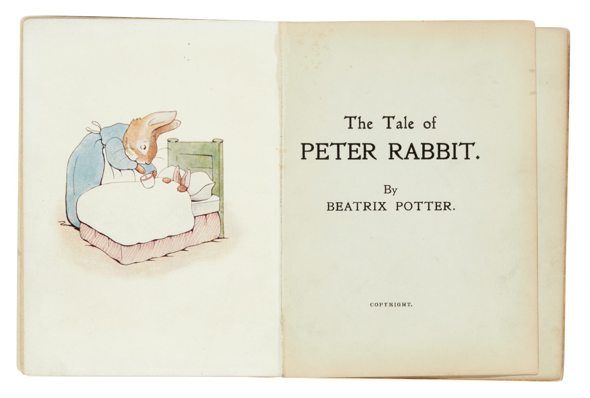 Beatrix Potter | The Tale of Peter Rabbit, inscribed presentation copy ...