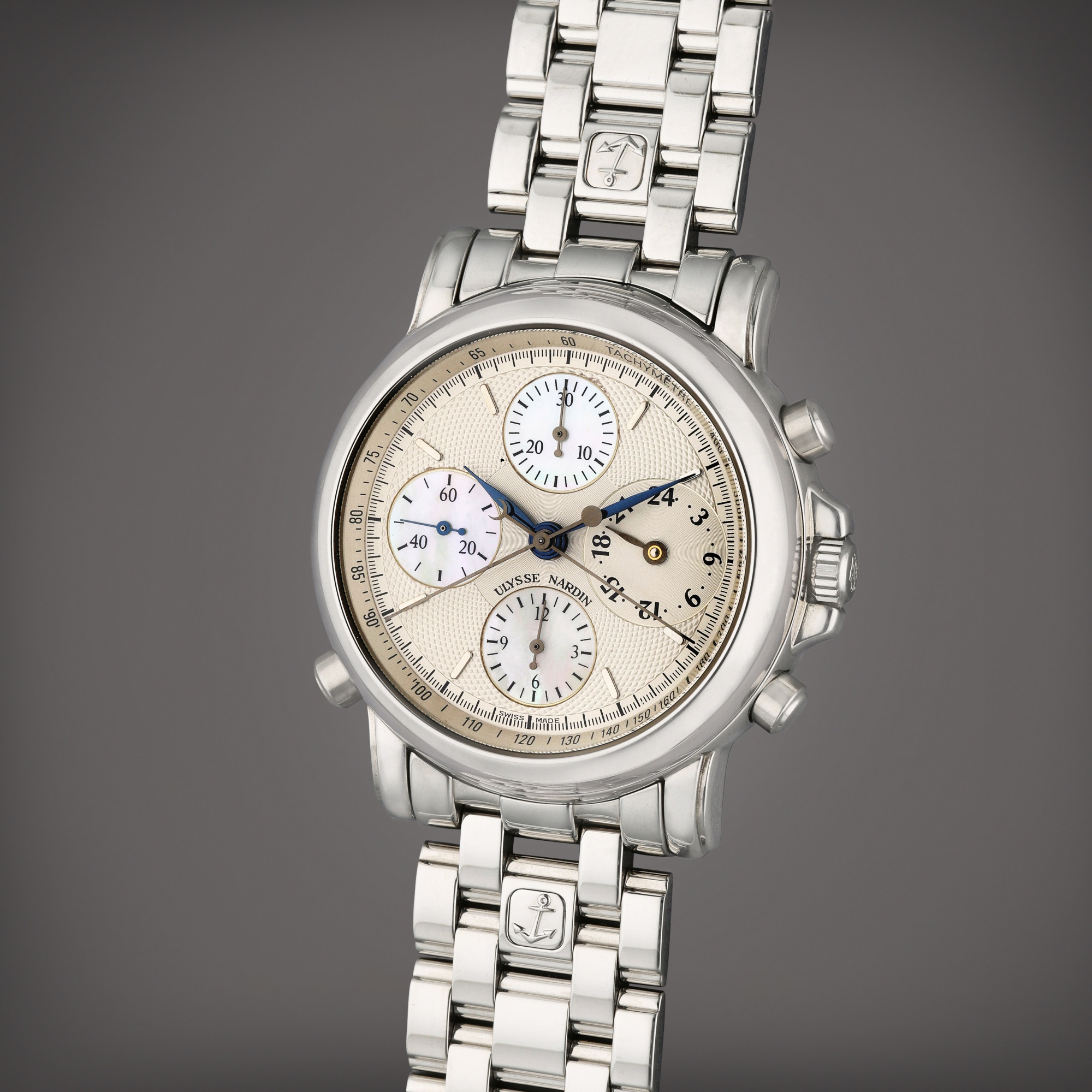 Reference 583-22 Berlin 1907 Chronosplit | A stainless steel automatic ...
