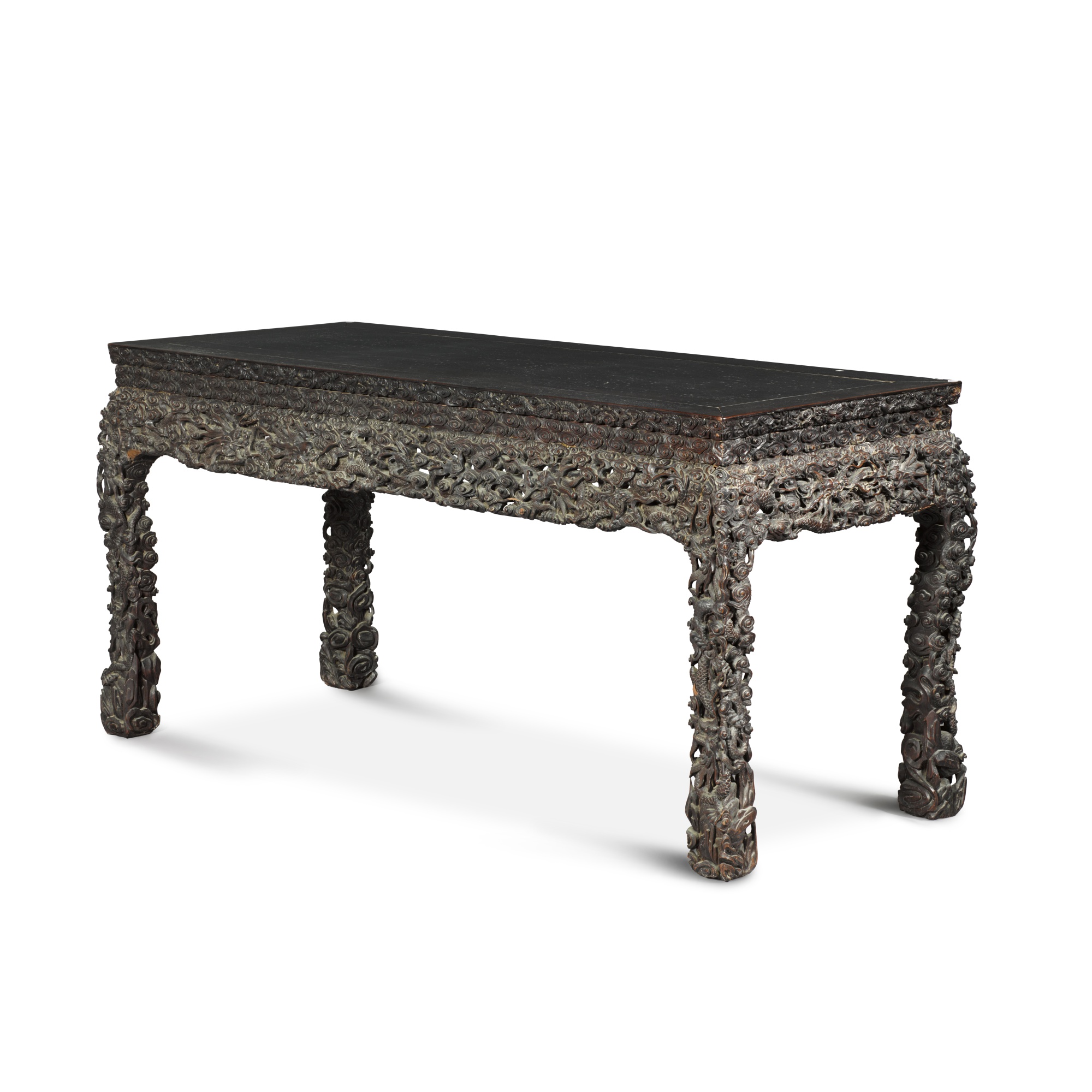 A carved' hongmu' 'dragon' table, 19th / 20th century | A Journey ...