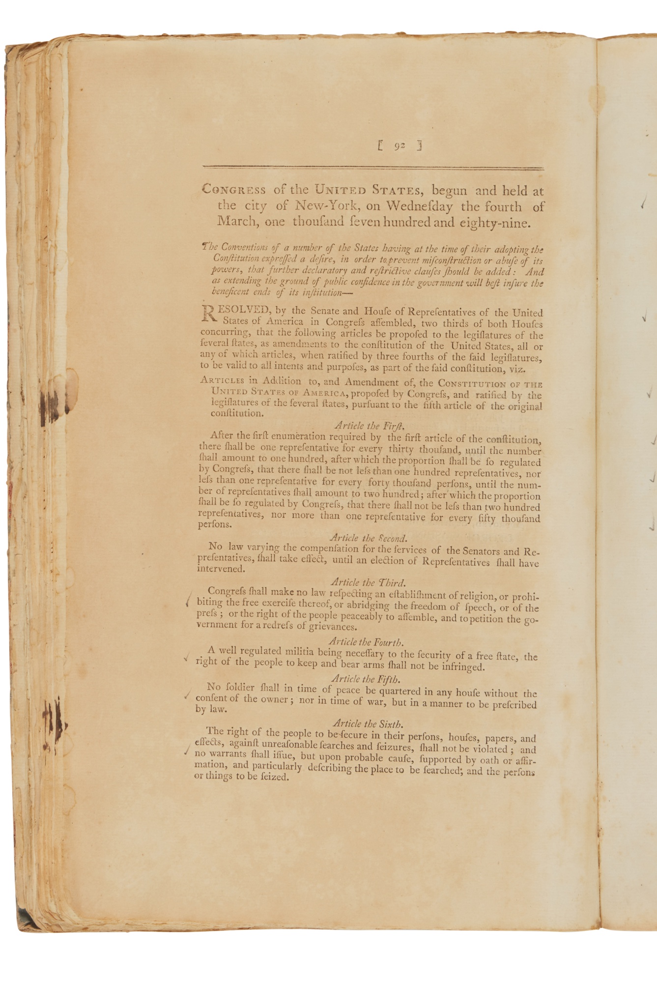 United States Congress | Rare official printing of the Acts of the ...