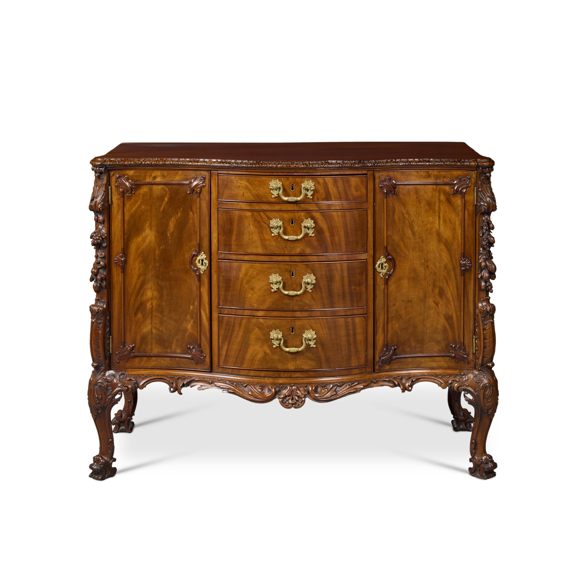 A George III Style Mahogany Commode, In The Manner of Thomas ...