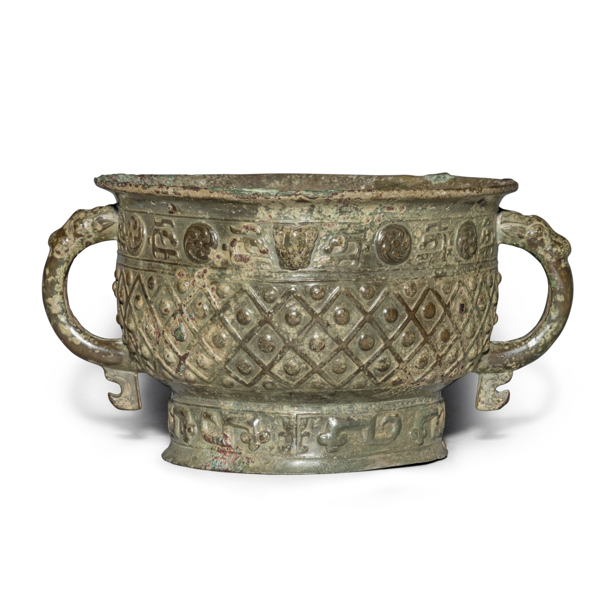 An archaic bronze ritual food vessel (Gui), Early - middle Western Zhou ...