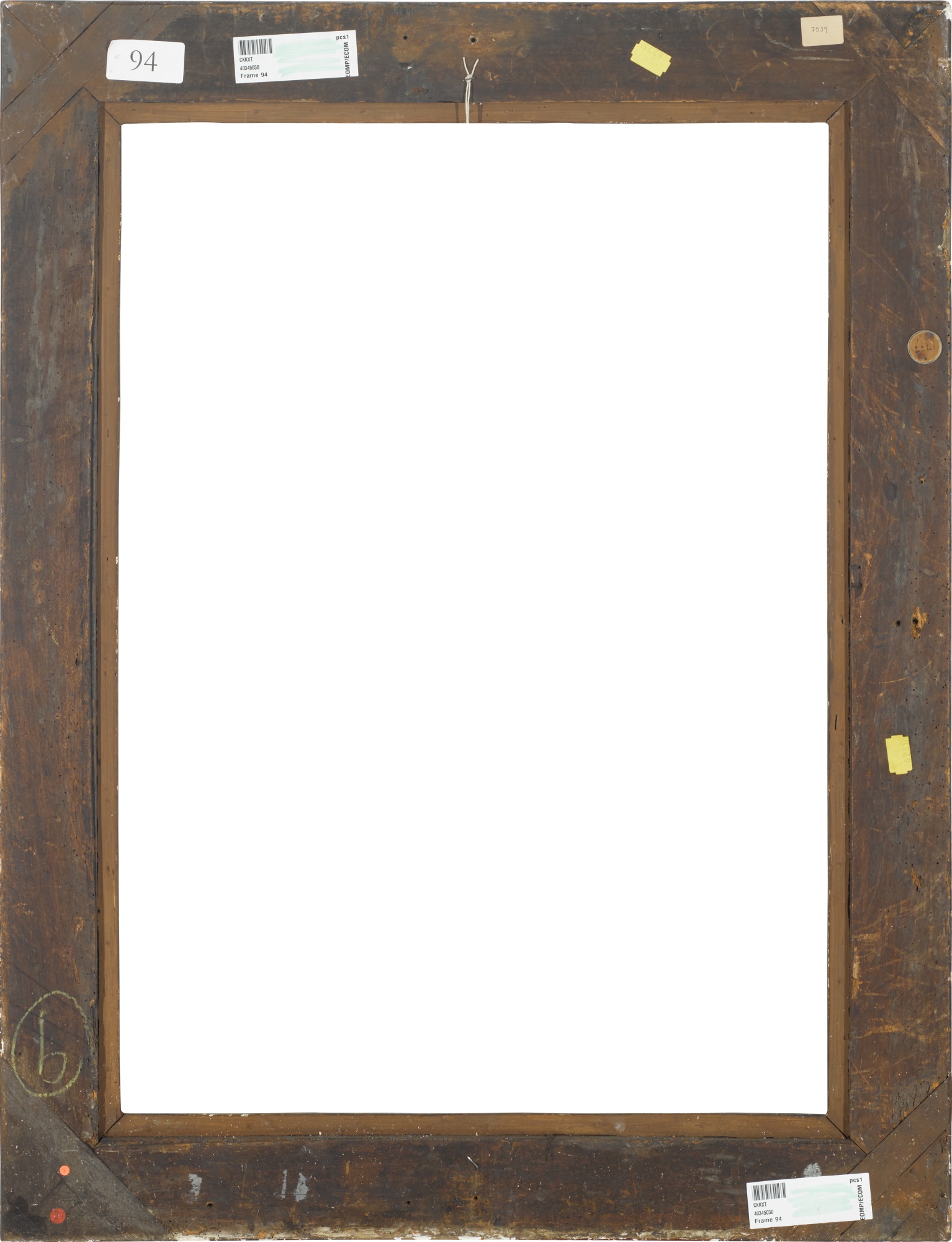 An 18th century Italian late Mannerist moulding frame in carved ...