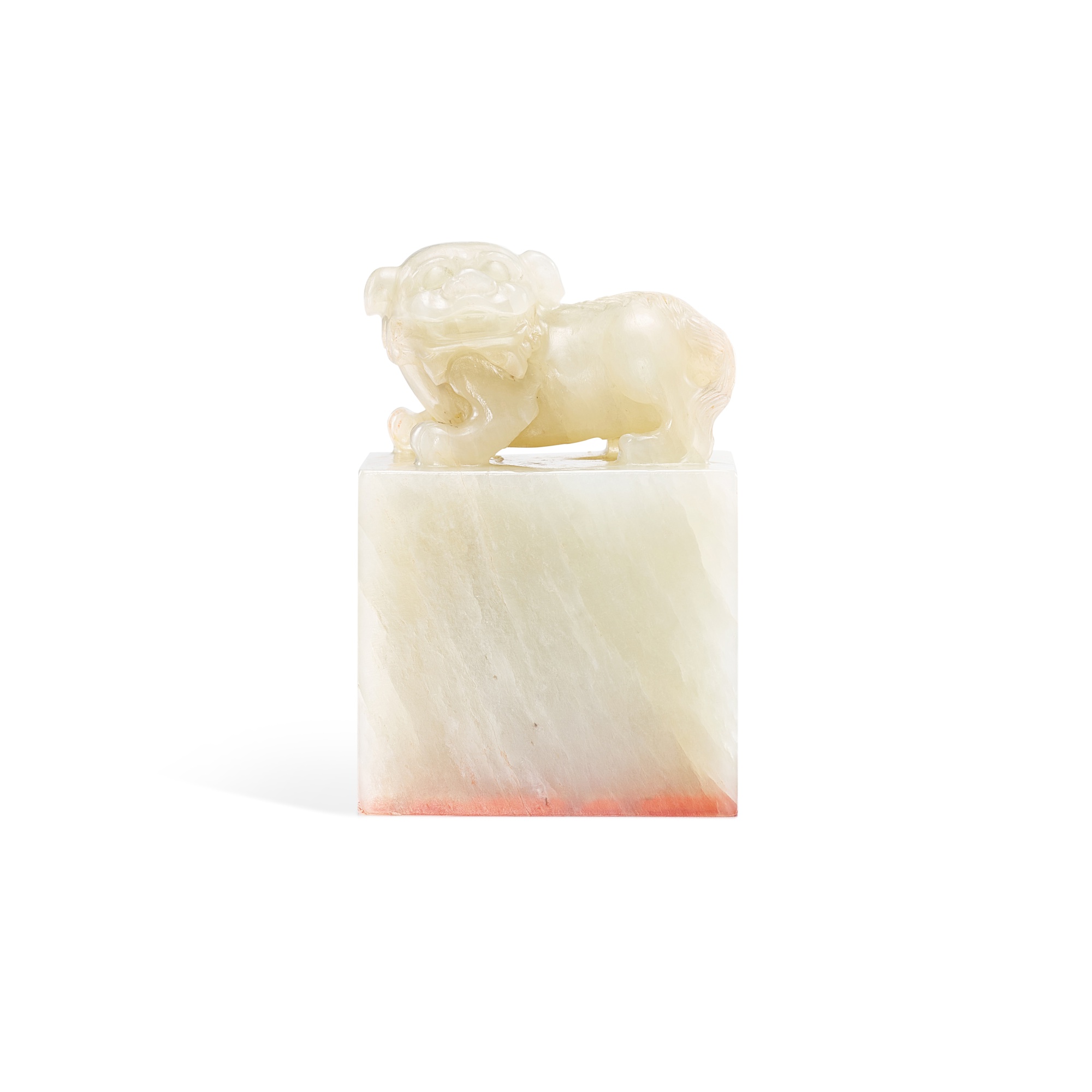 An imperial pale celadon jade 'jing yi gu xiang' seal, Qing dynasty ...