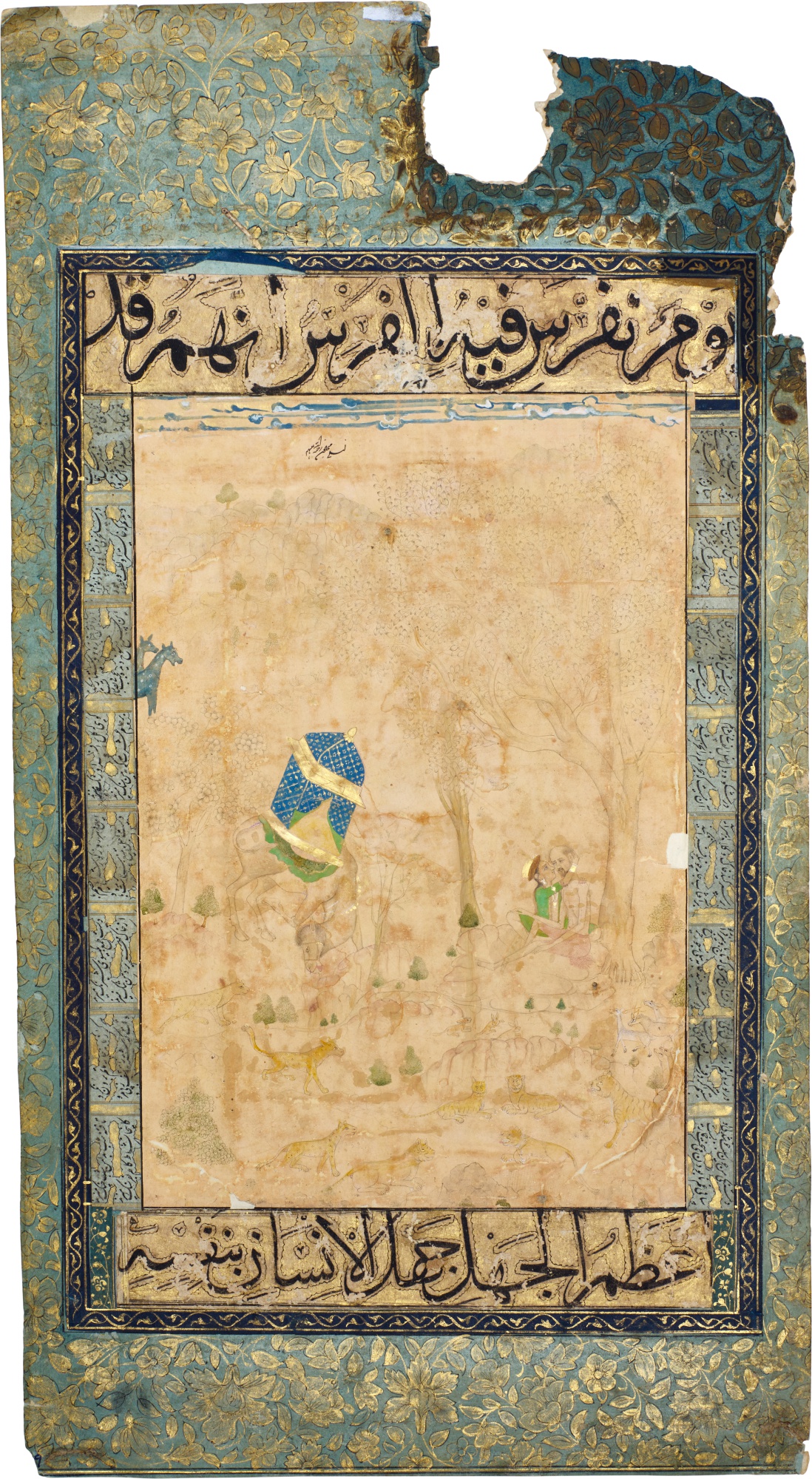 A Temple Scene, India, Deccan, late 17th century | Arts of the Islamic ...