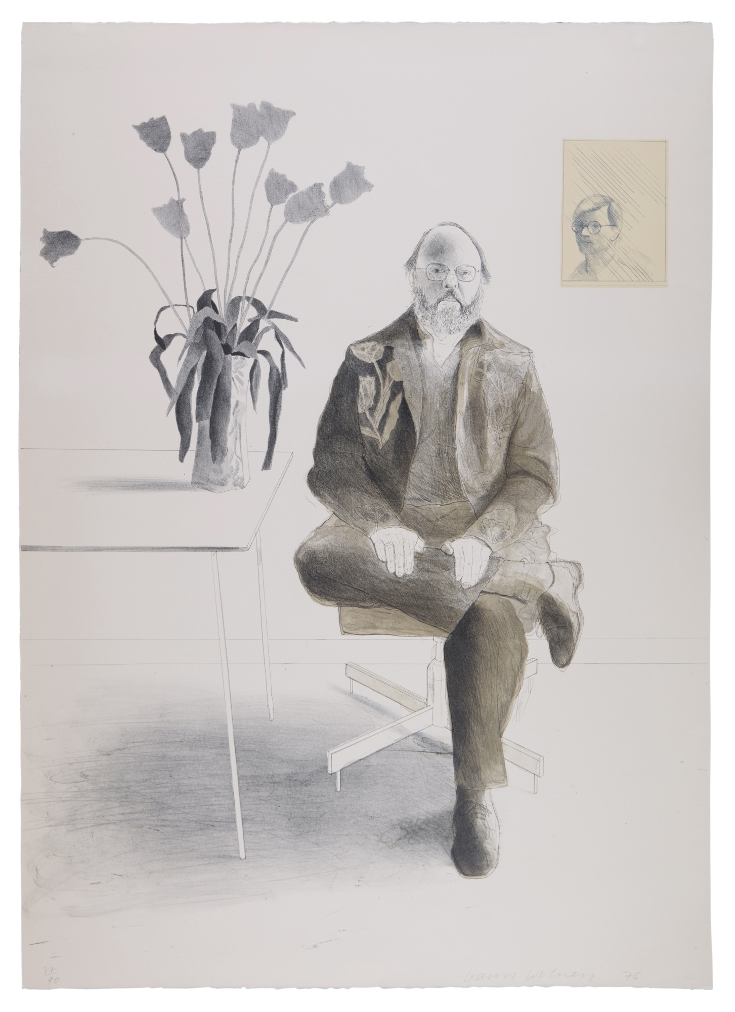 Henry Seated with Tulips (S.A.C. 187; M.C.A.T. 177) | The Leslie ...
