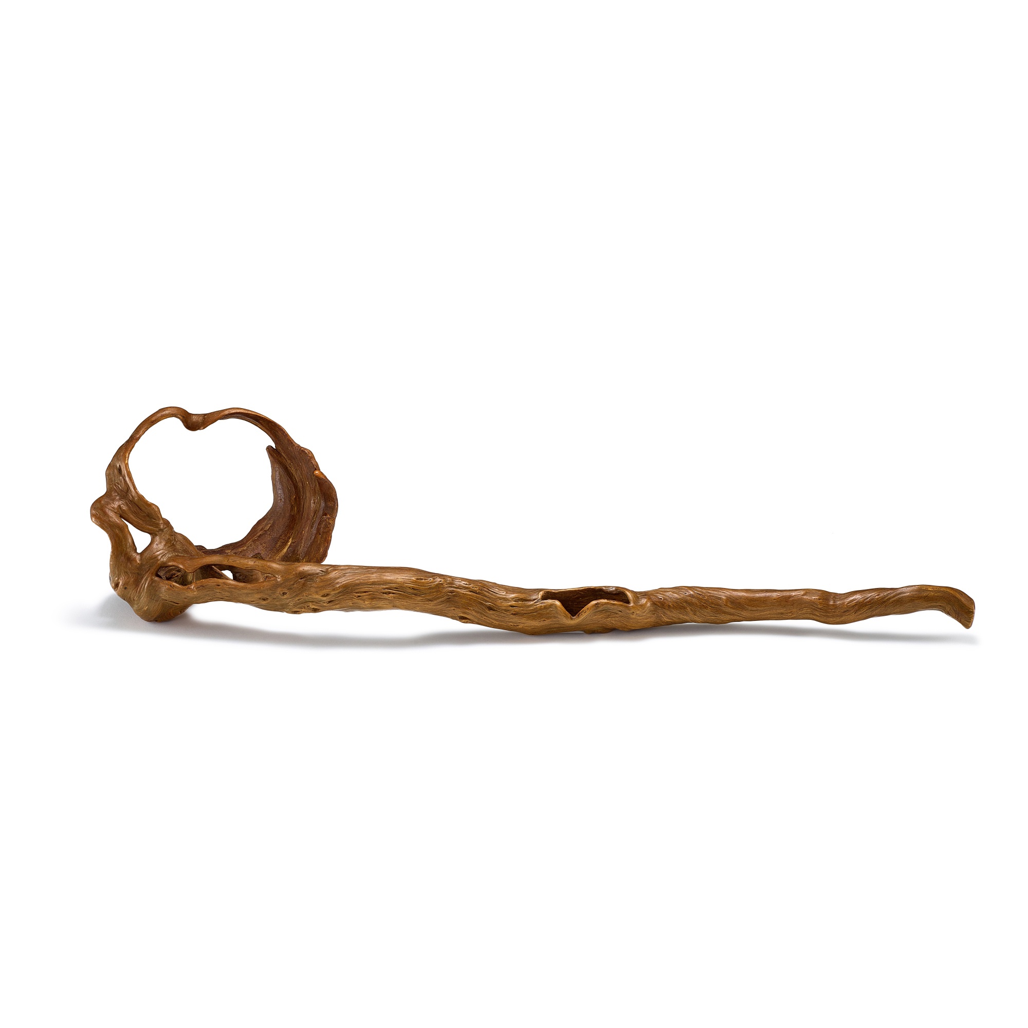 A nanmu root 'lingzhi' ruyi sceptre, Qing dynasty | 清 楠木靈芝隨形如意及水松石山房主人 ...