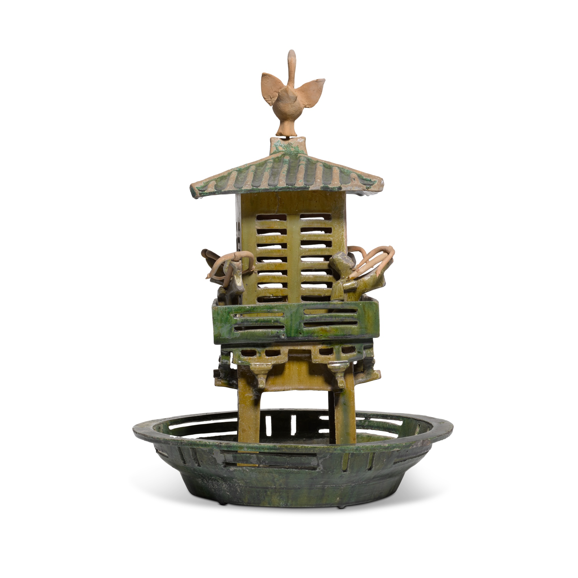 A green-glazed pottery watchtower, Han dynasty | HOTUNG | 何東 The ...