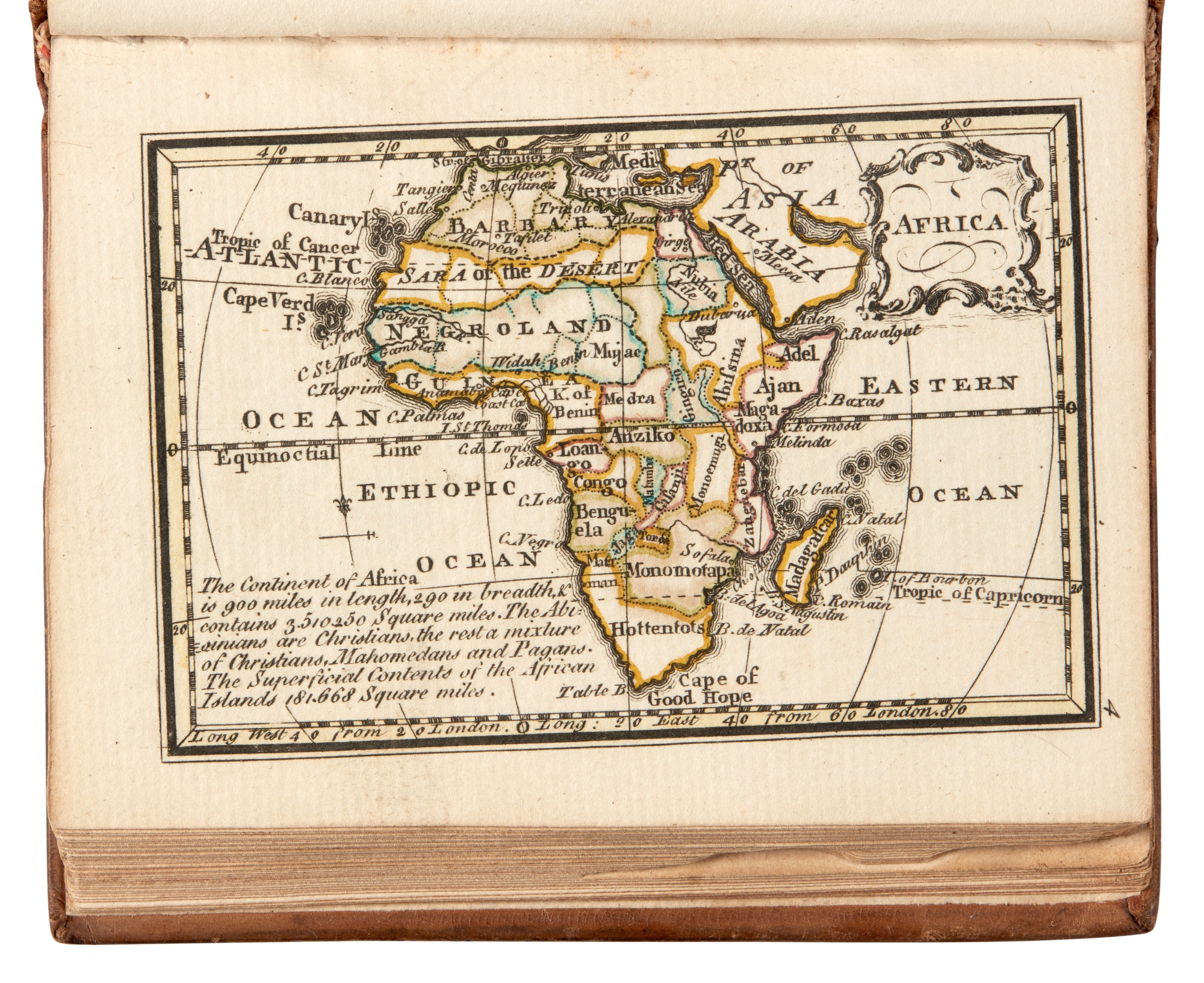 John Gibson | Atlas Minimus. London, 1758, contemporary calf, 16mo | Travel, Atlases, Maps ...