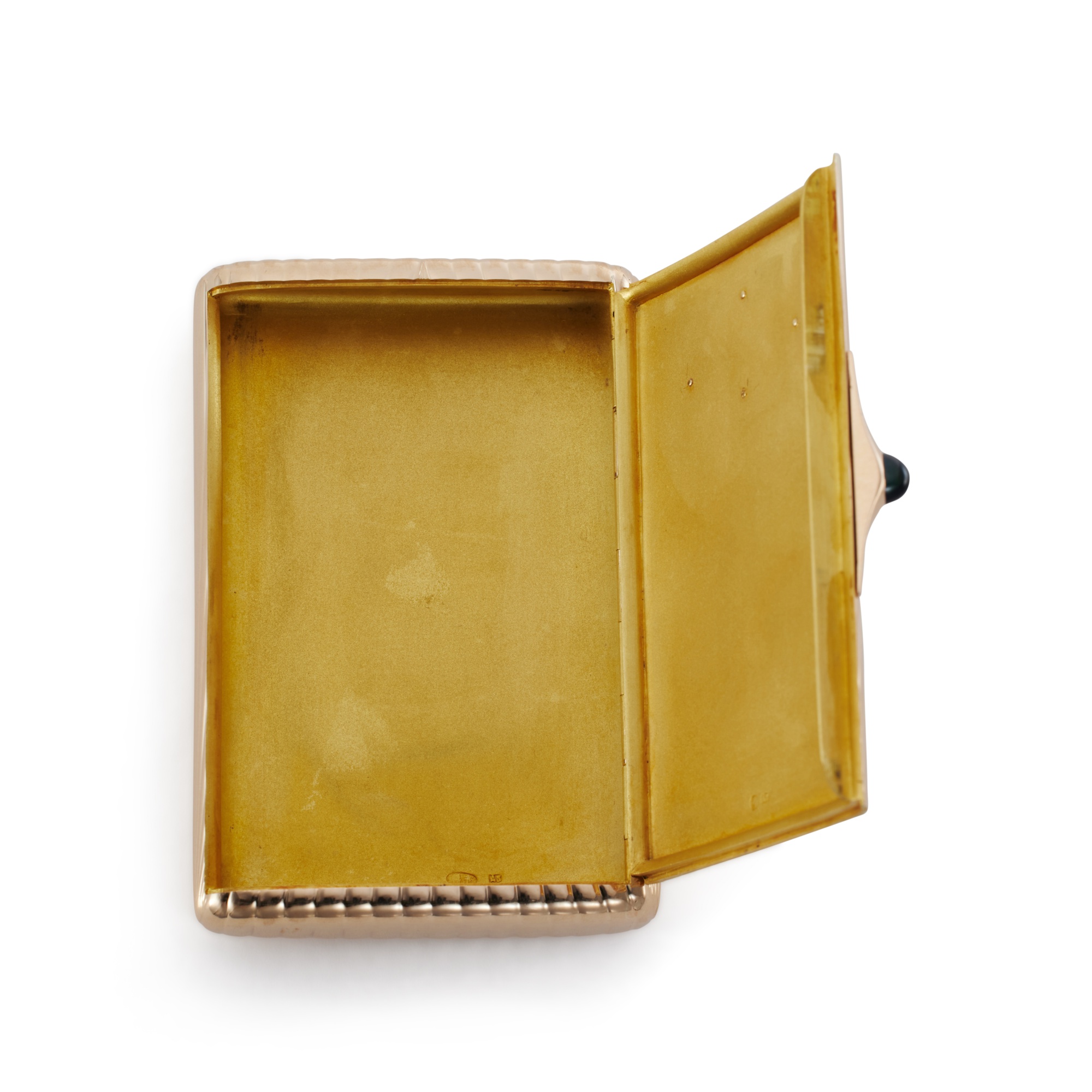 A jewelled gold cigarette case, Abraham Beilin, retailed by Alexander ...