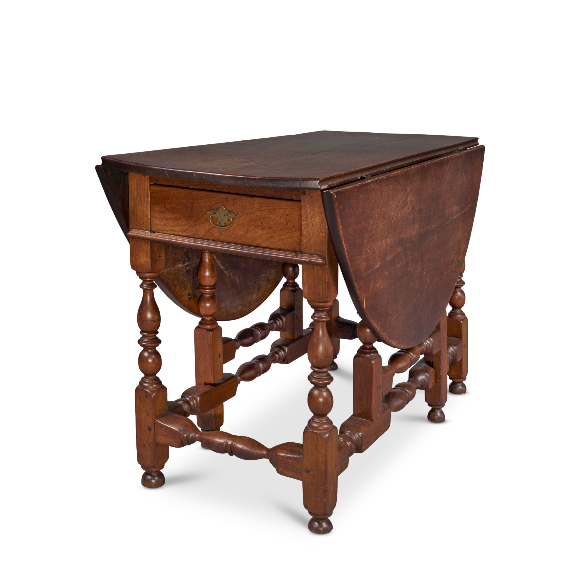 William and Mary Walnut Gateleg Table, Southeastern Pennsylvania, Circa ...