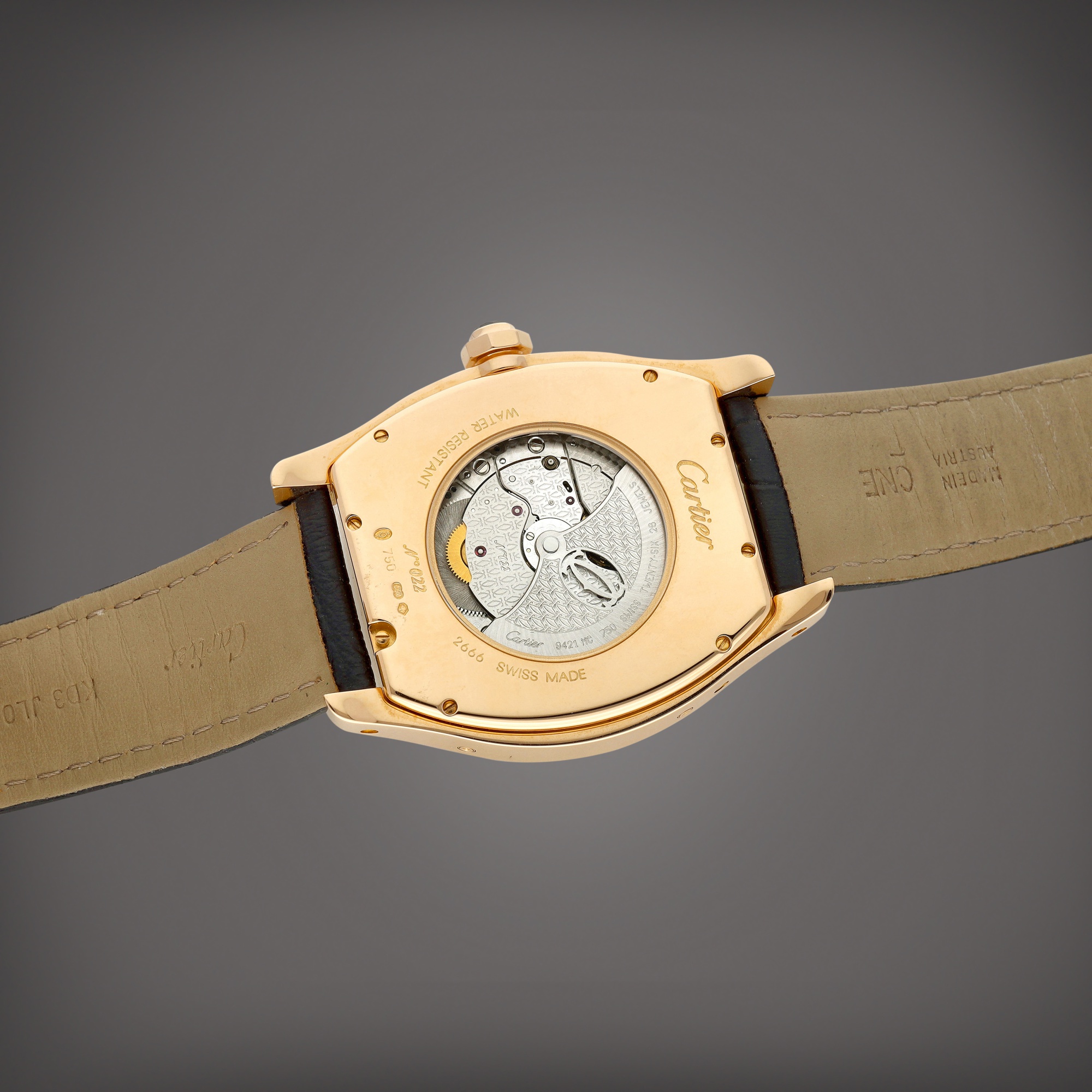 'CPCP' Tortue Perpetual Calendar, Reference 2666 | A pink gold ...