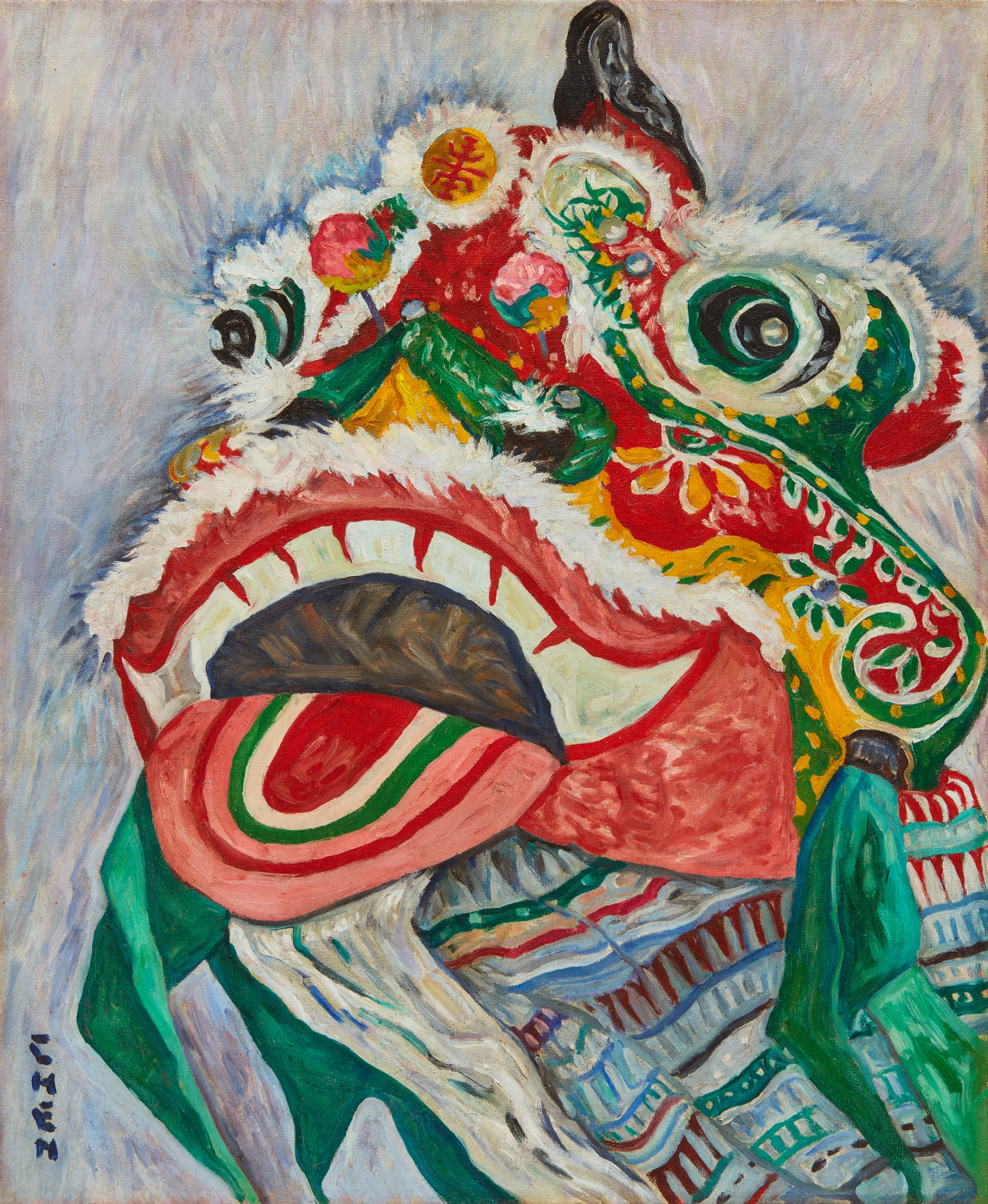 Georgette Chen 張荔英 | Lion dance mask 舞獅 | 50th Anniversary Modern ...