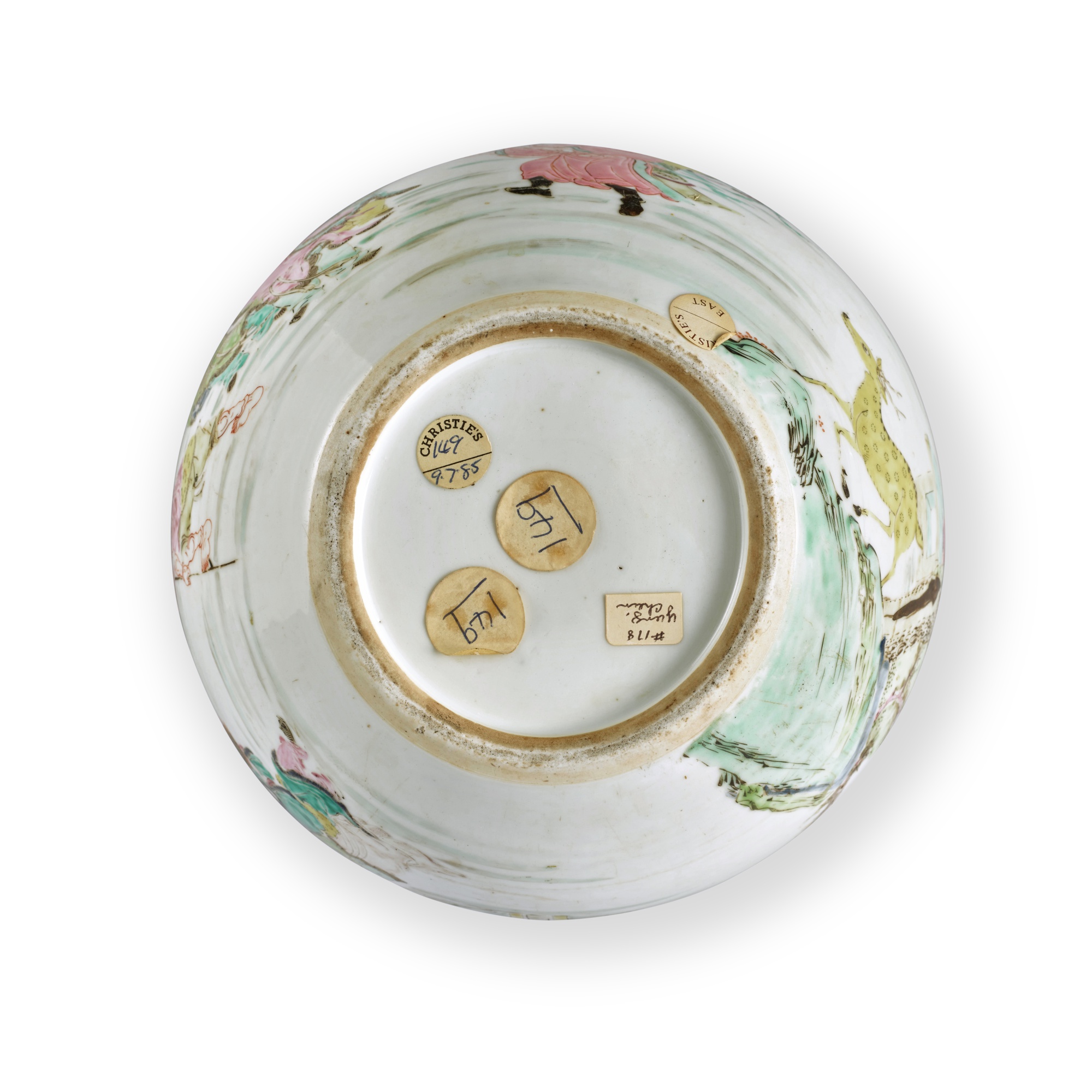 A famille-rose 'Eight Daoist Immortals' ovoid jar, Qing dynasty ...