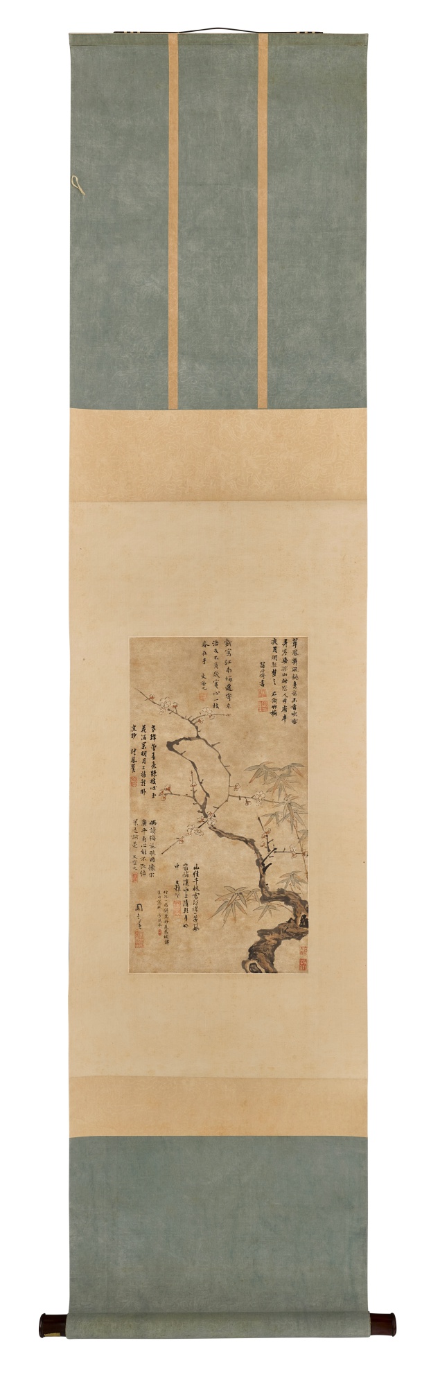 Zhou Zhimian 1580 - 1610 周之冕 | Bamboo and Plum Blossoms 雙清圖 | Fine ...