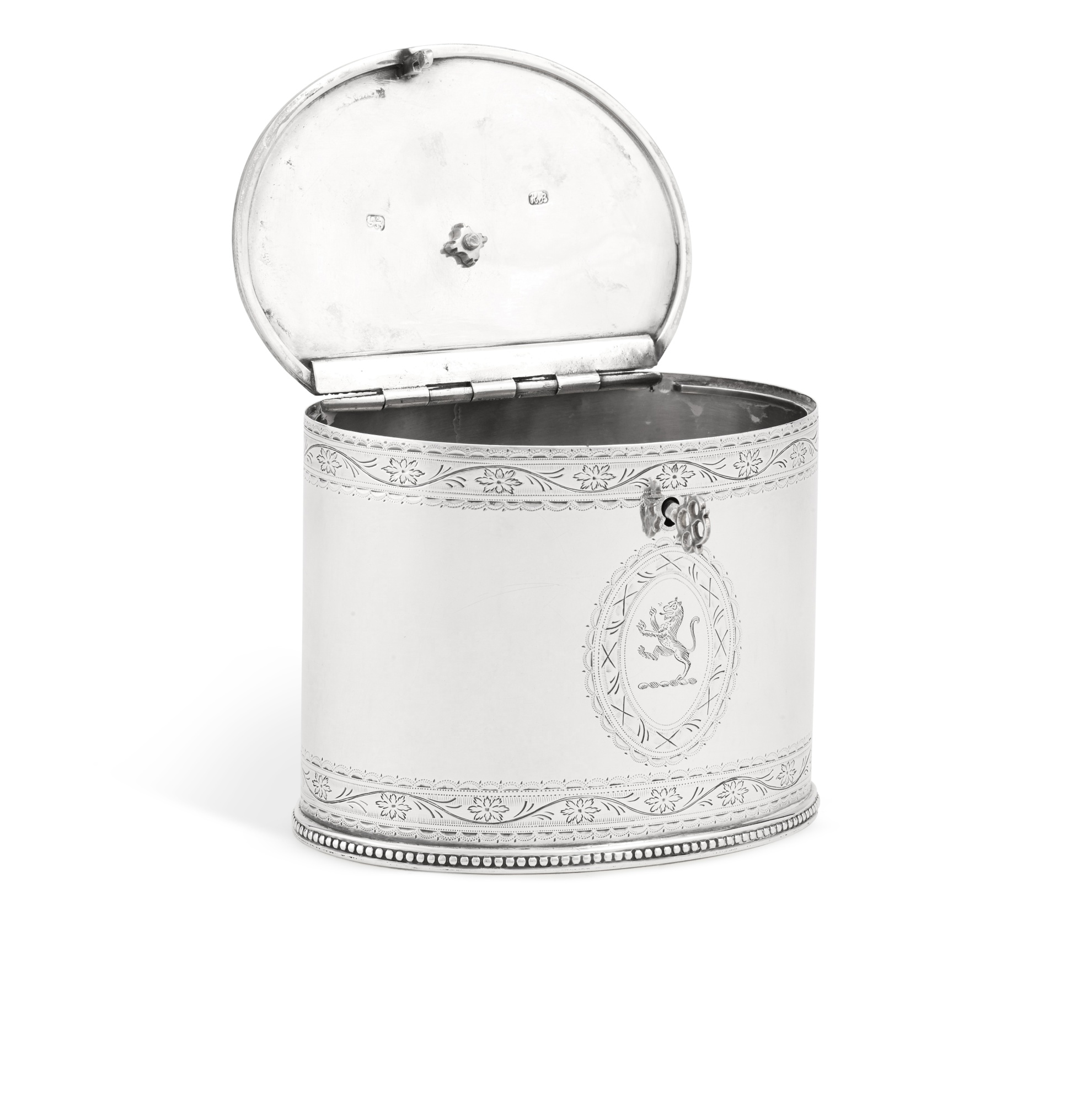 A George III silver tea caddy, Hester Bateman, London, 1784 | Design 17 ...