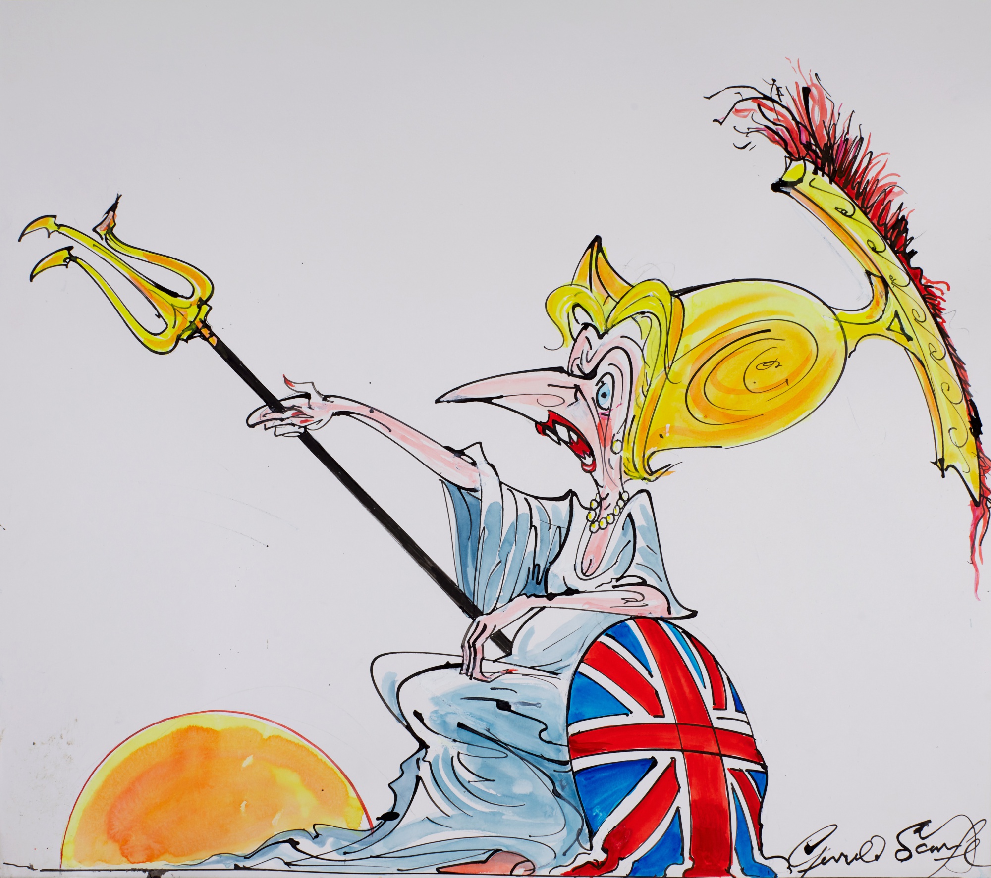 Mrs Thatcher as Britannia: ‘The Sun Goes Down’ | Made in Britain | 2023 ...