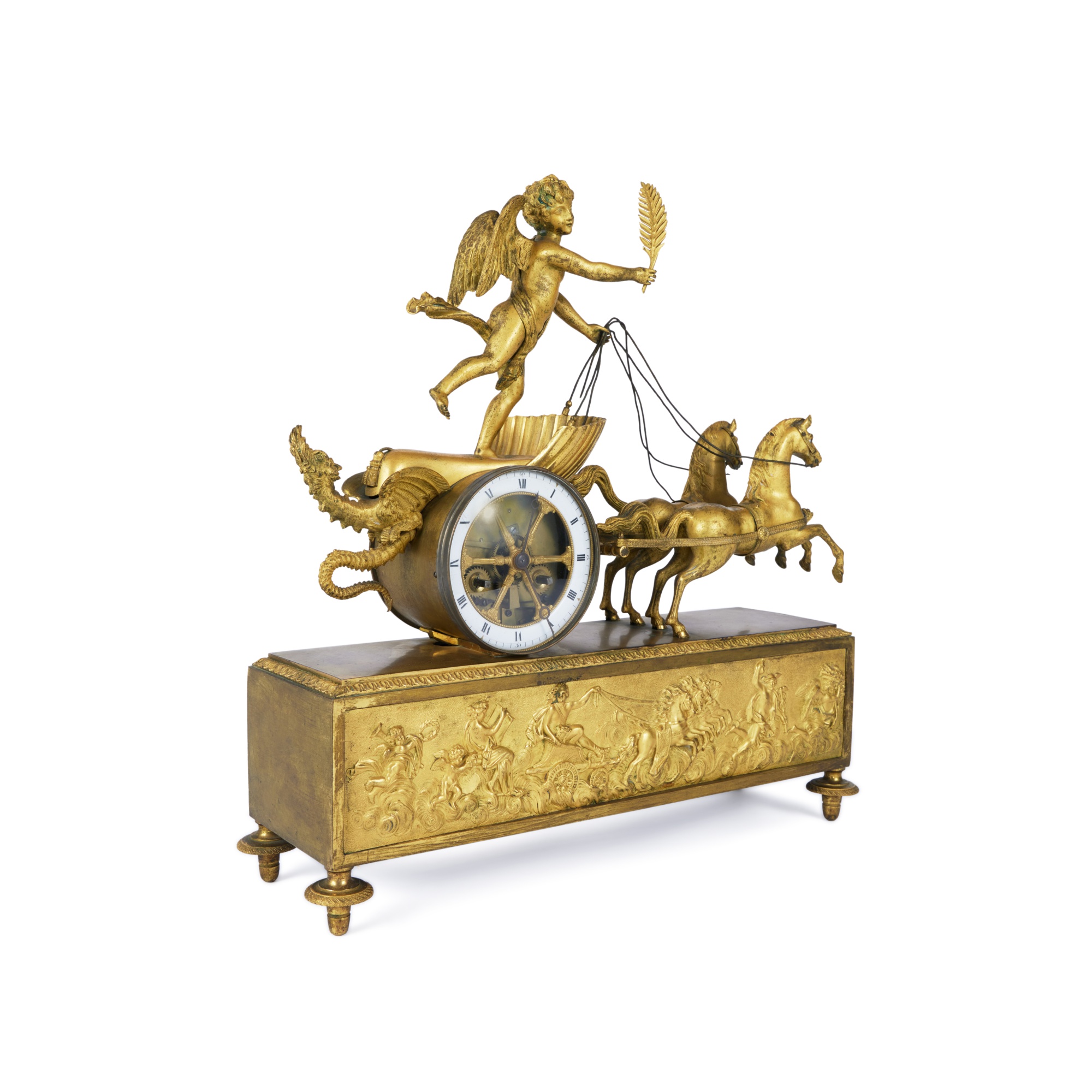 An Empire Gilt-Bronze Chariot Mantel Clock, Circa 1810 | Classic Design ...