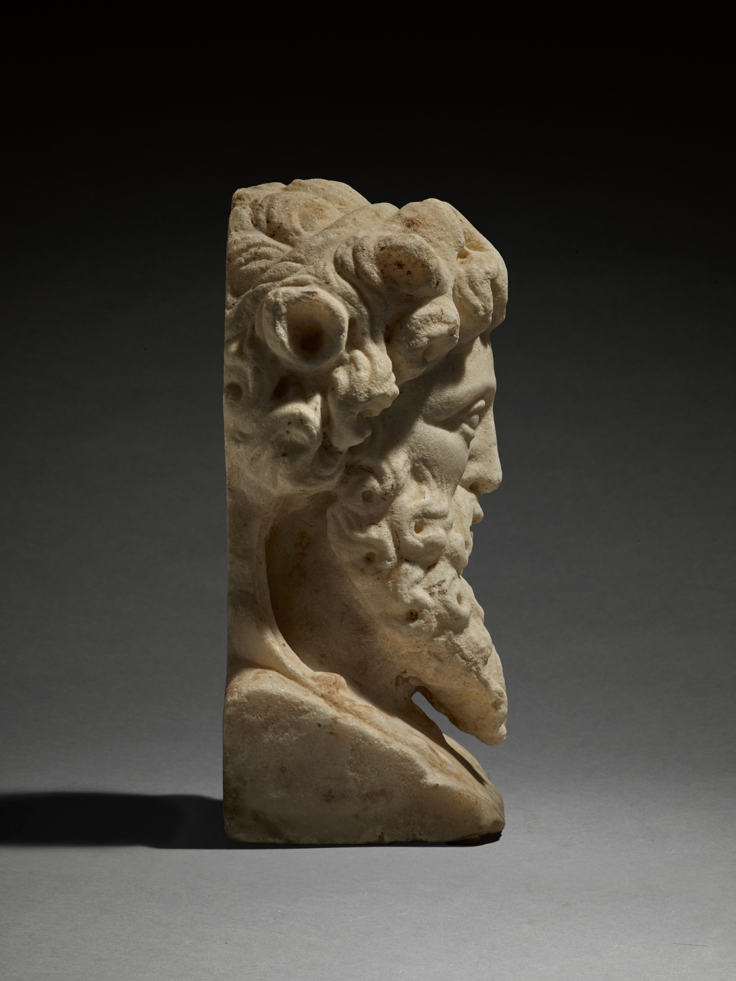 A Roman Marble Herm Head of Silenos, circa 1st Century A.D. | Ancient ...