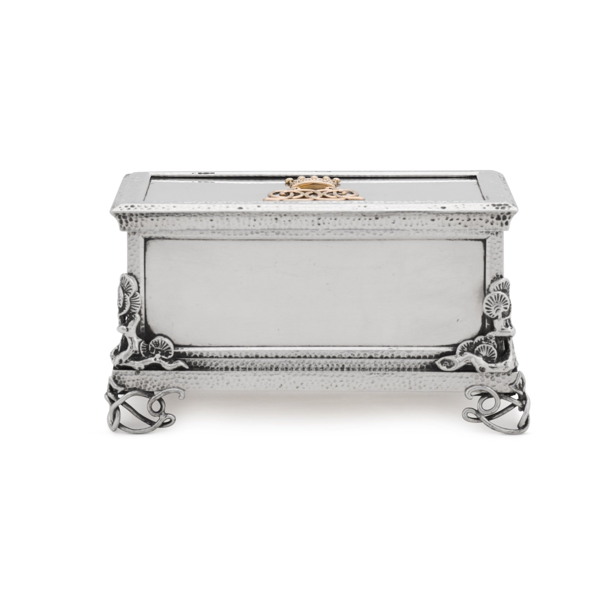 A Victorian silver casket, Louis Dee, London, 1882, retailed by Alfred ...
