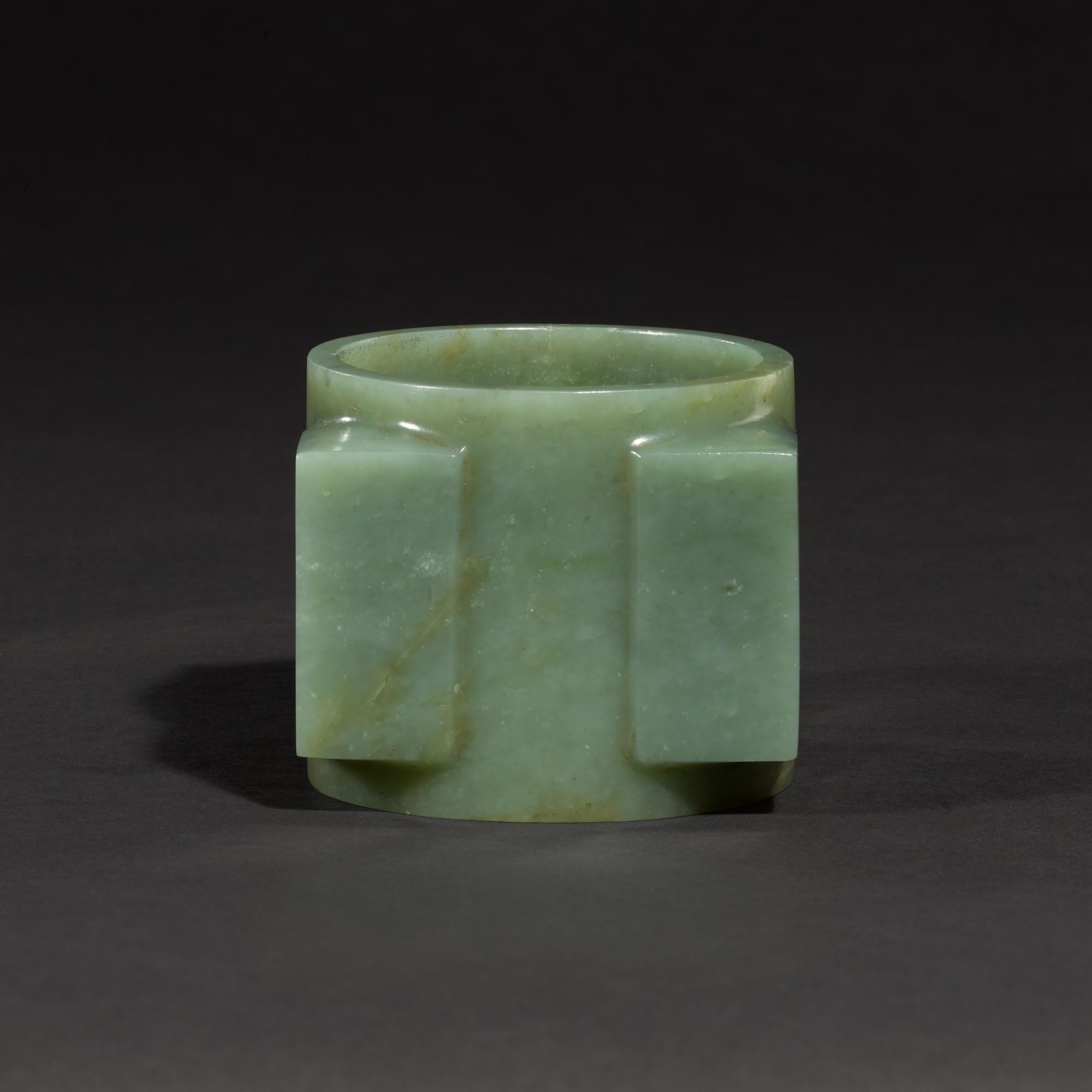 A bluish green jade cong, Shang dynasty or later | 商或以後 玉琮 | HOTUNG | 何 ...