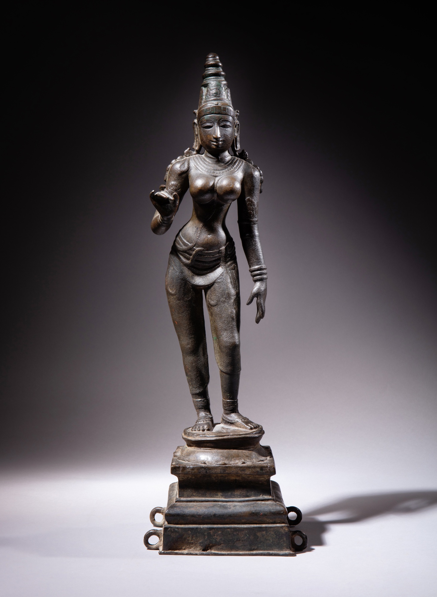 A bronze figure of Uma, South India, Chola period, circa 11th century ...