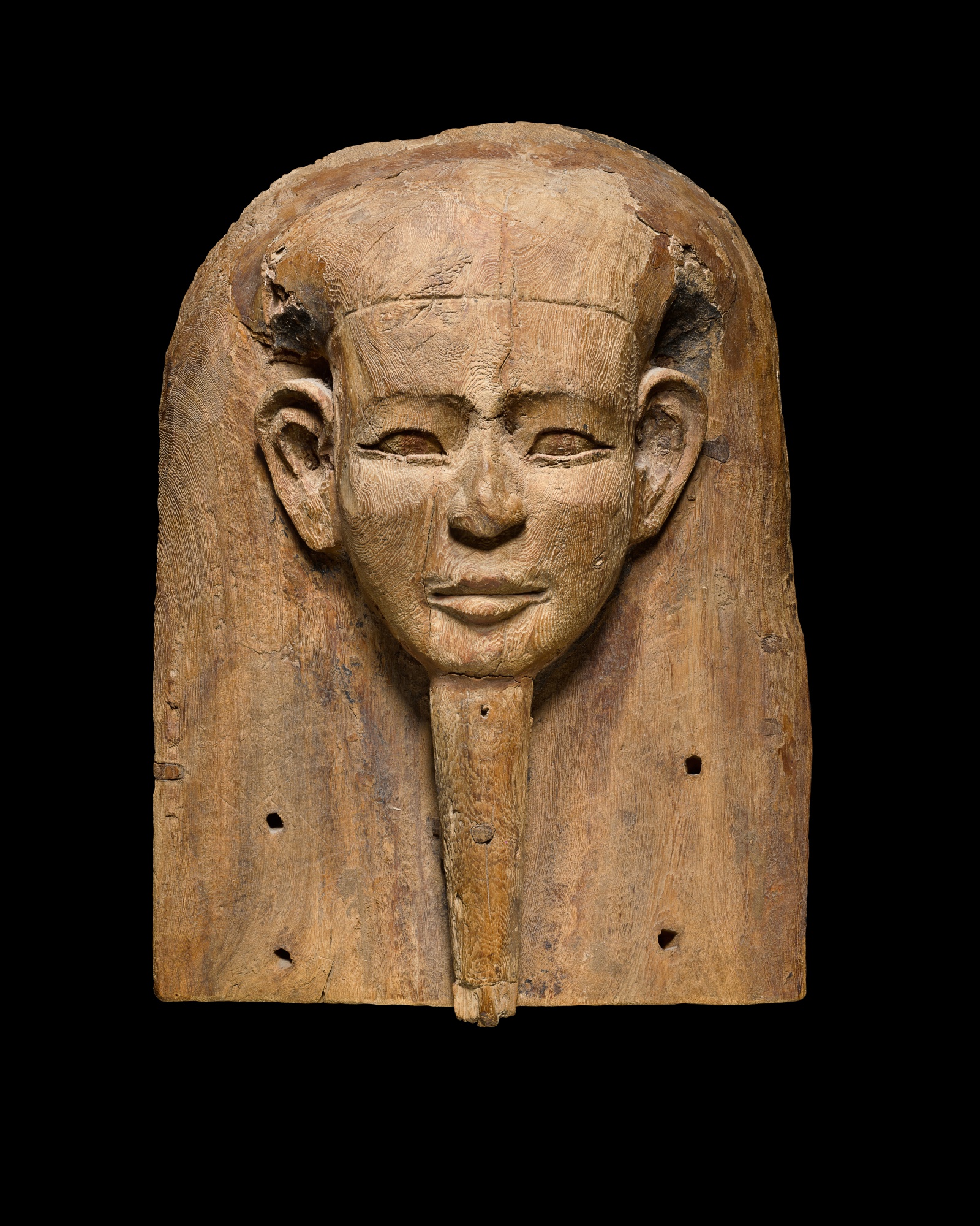 An Egyptian Wood Mummy Mask, 26th/30th Dynasty, 664-342 B.C. | Ancient ...