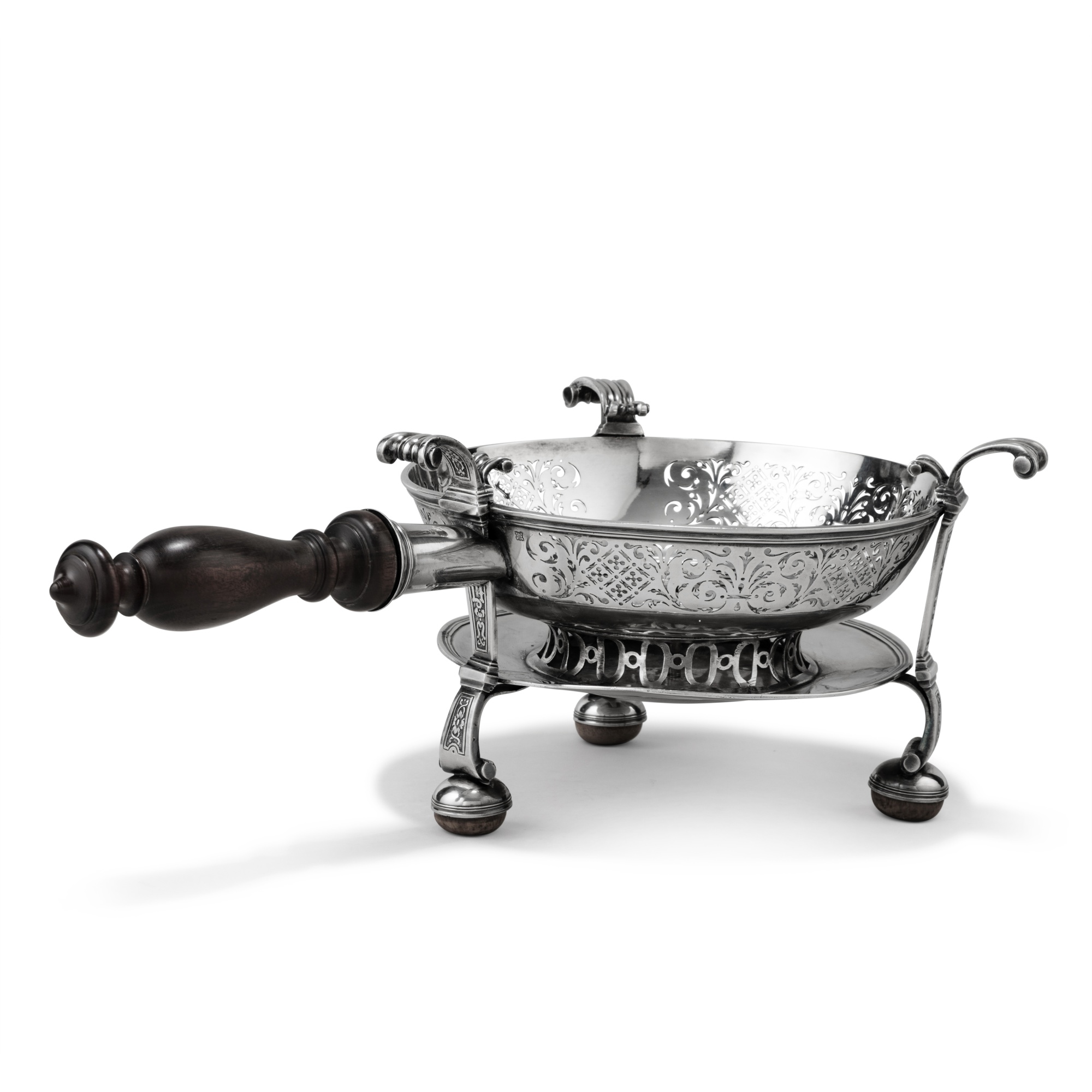A large silver warming-stand, Paris, 1718-1719, apparently without ...
