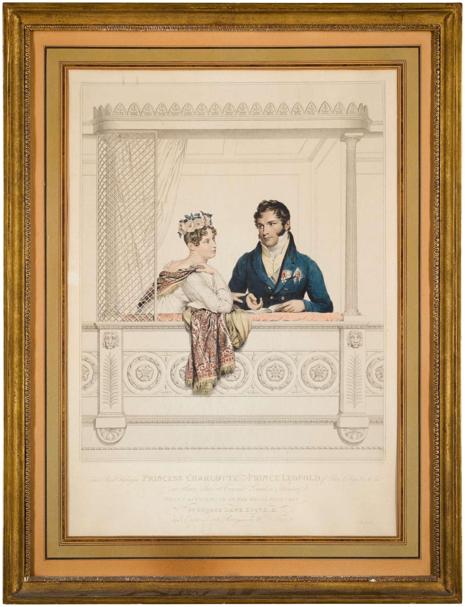 Princess Charlotte and Prince Leopold of Saxe-Coburg, by William Thomas ...