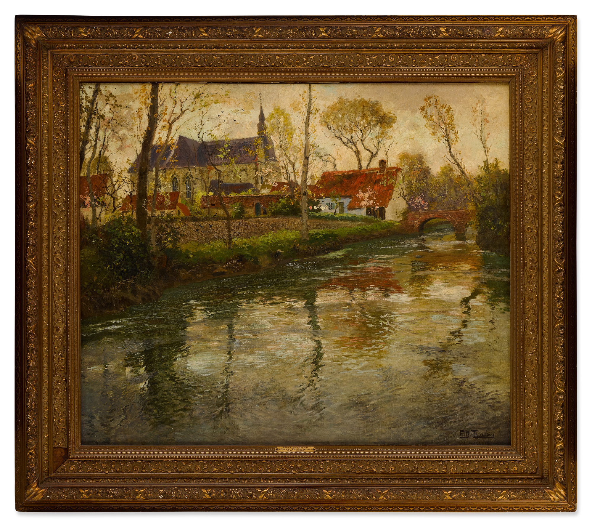A River Landscape with a Church Beyond | 19th-Century Works of Art | 2022 | Sotheby's