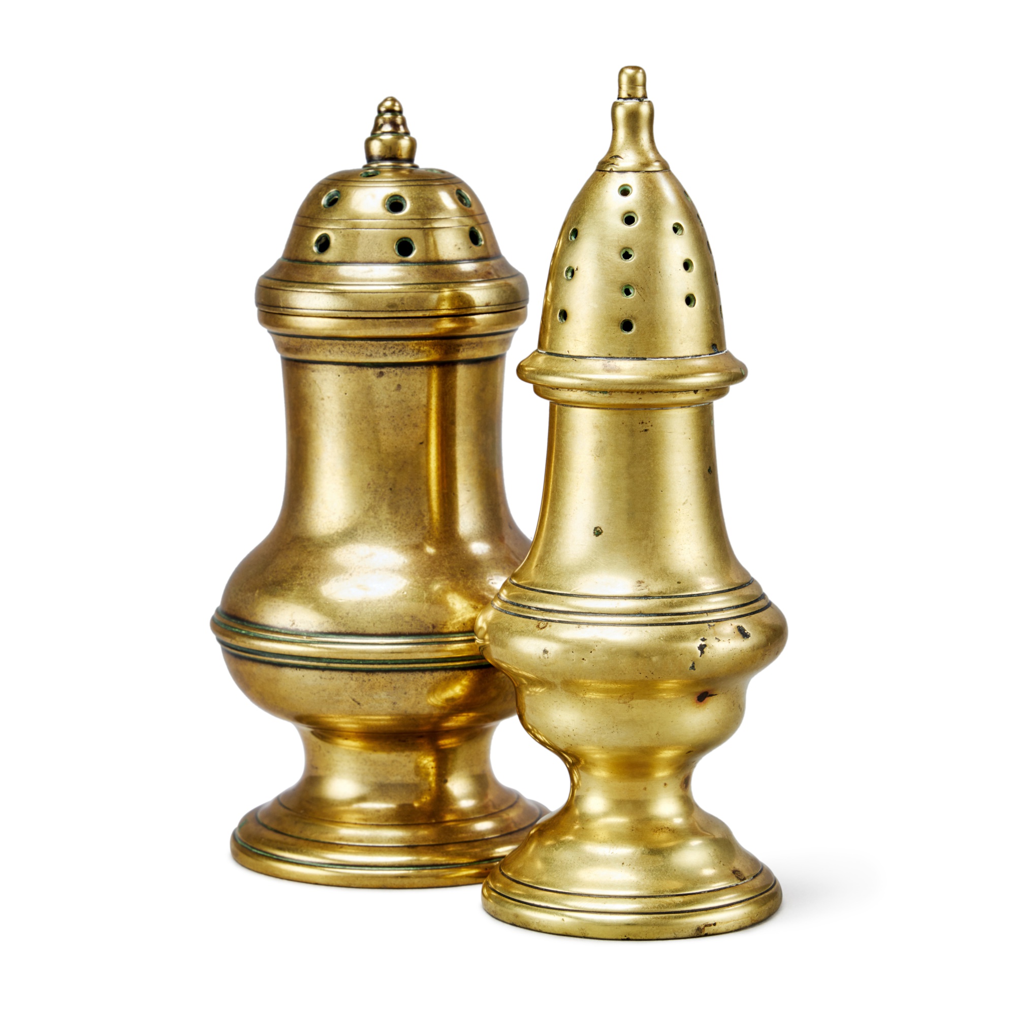 Group of Four English Cast Brass Casters, 18th Century | The Kindig ...