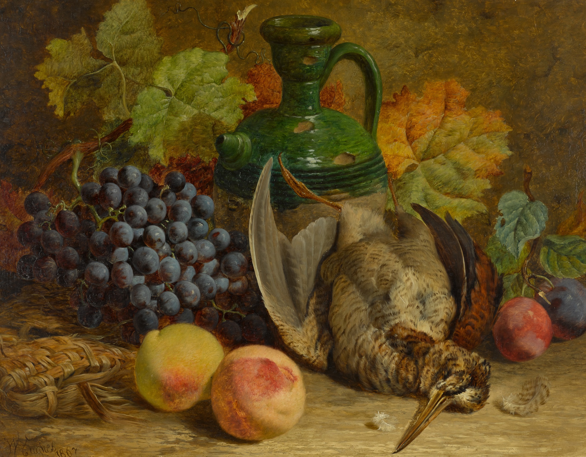 Still life with dead game, pitcher and fruit; a pair | Kenneth Neame ...