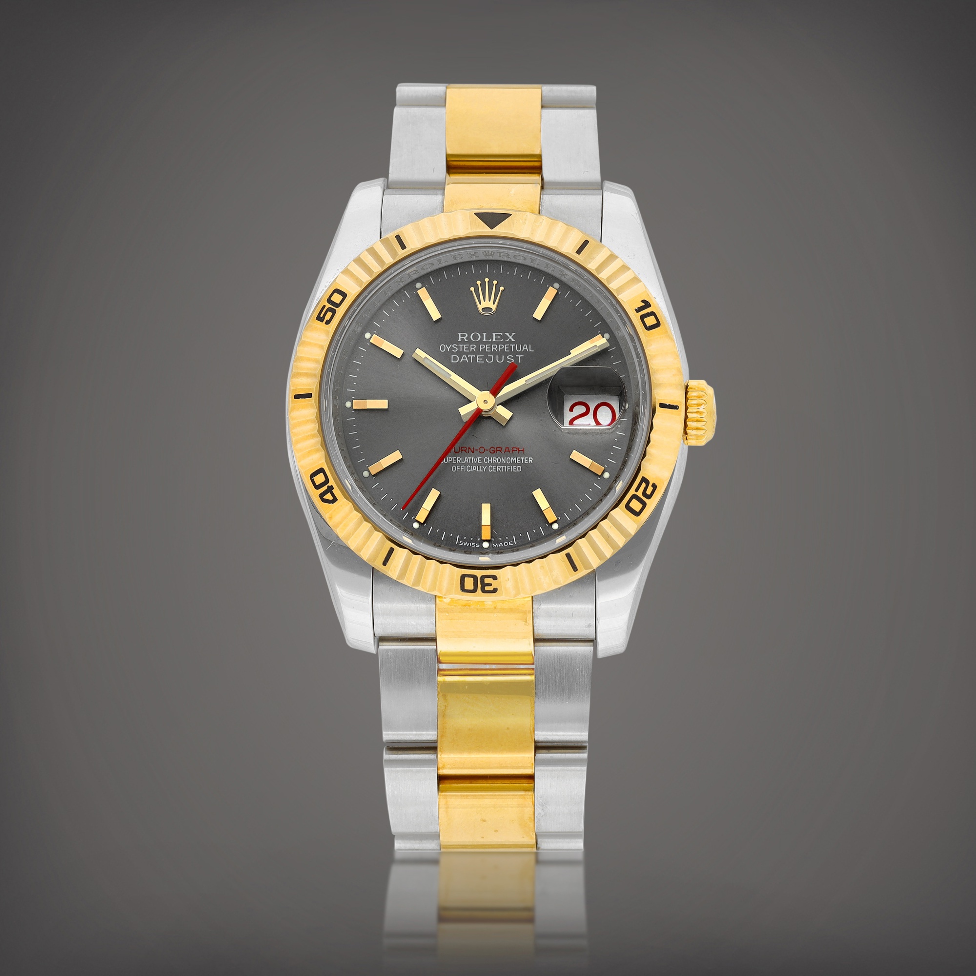 DateJust Turn-O-Graph, Reference 116263 | A yellow gold and stainless ...