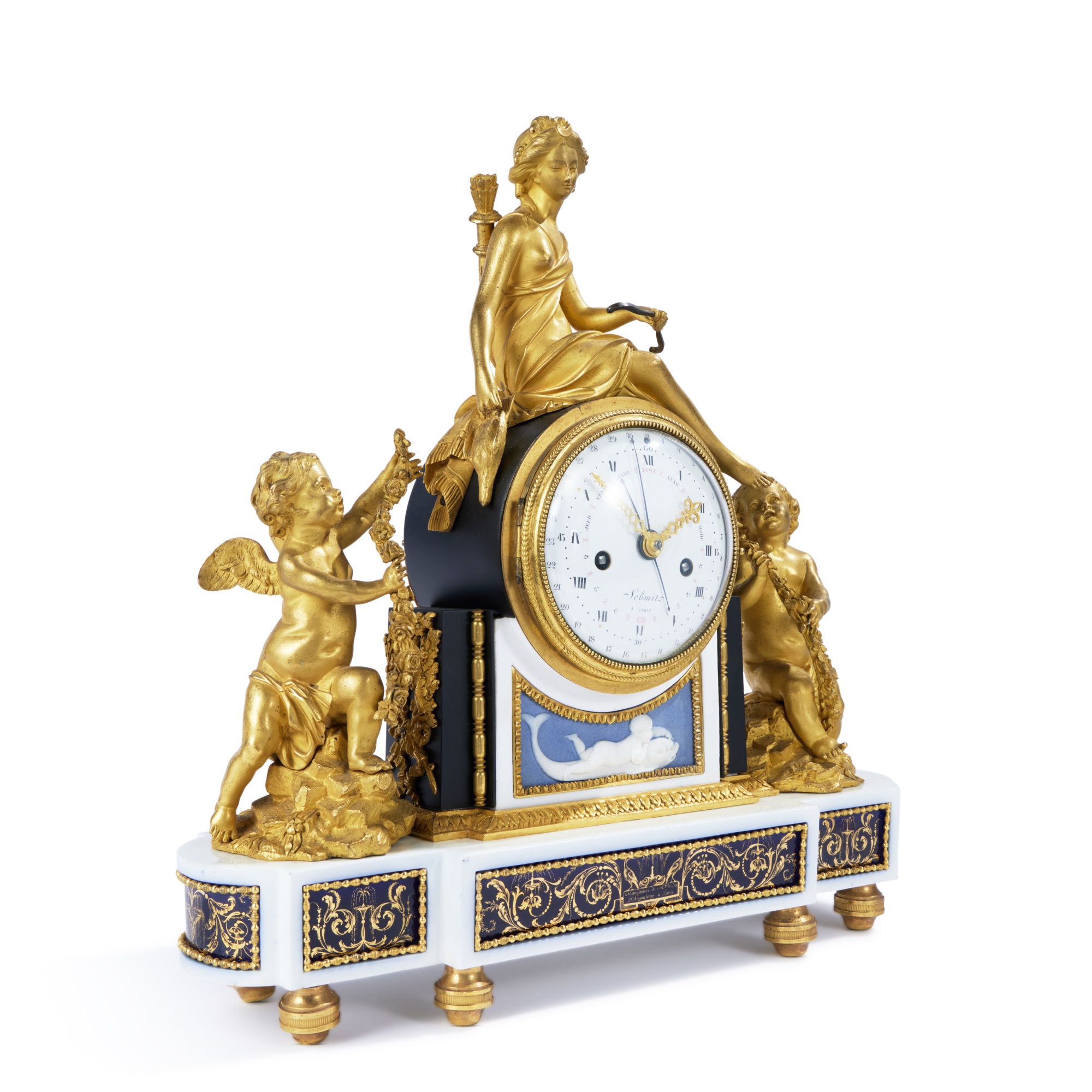 A Directoire Gilt-Bronze Mounted Paris (Duc D'Angoulême) Porcelain ...