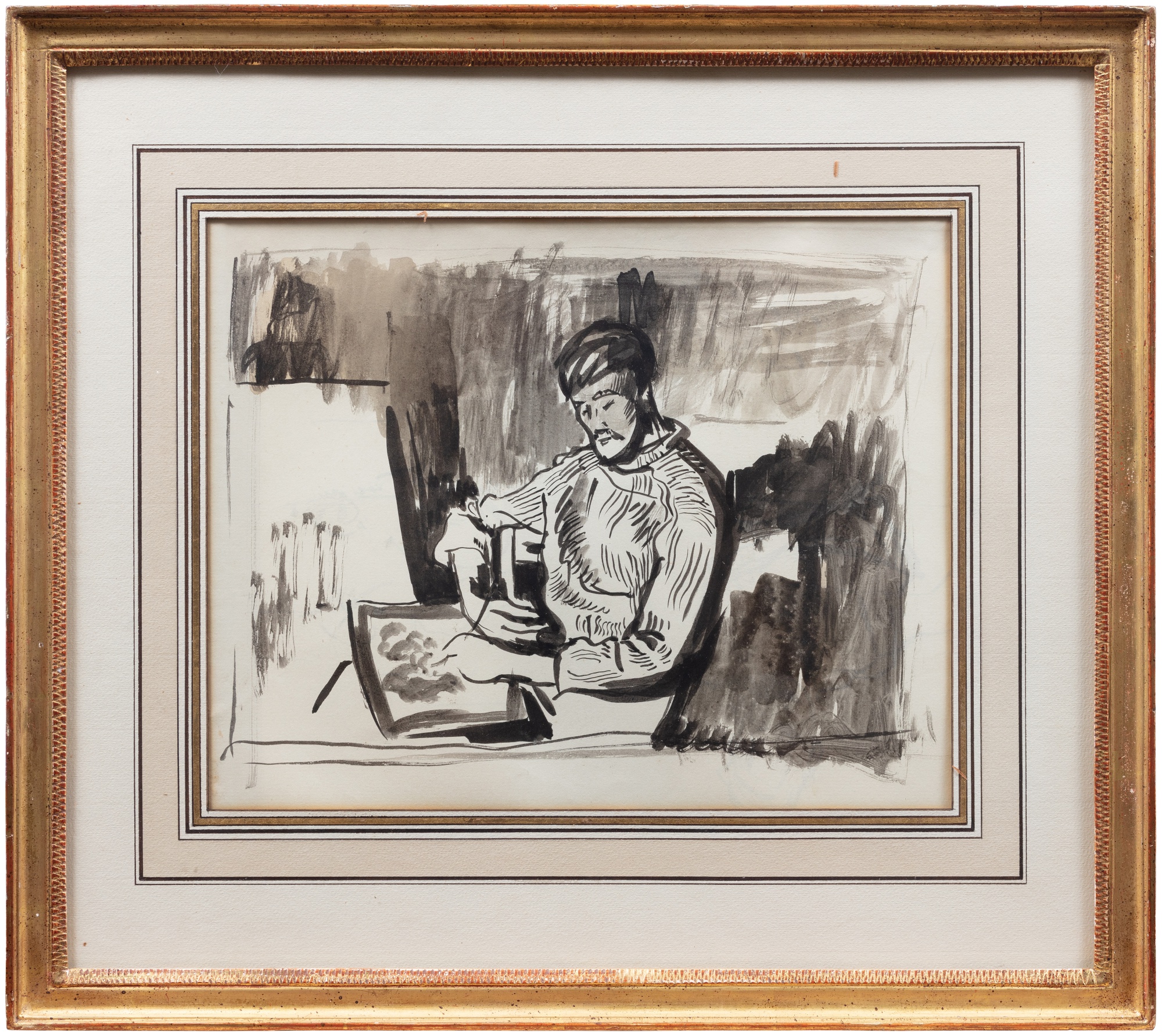 L'aquarelliste ou L'artiste au travail | Art Impressionniste et Moderne ...