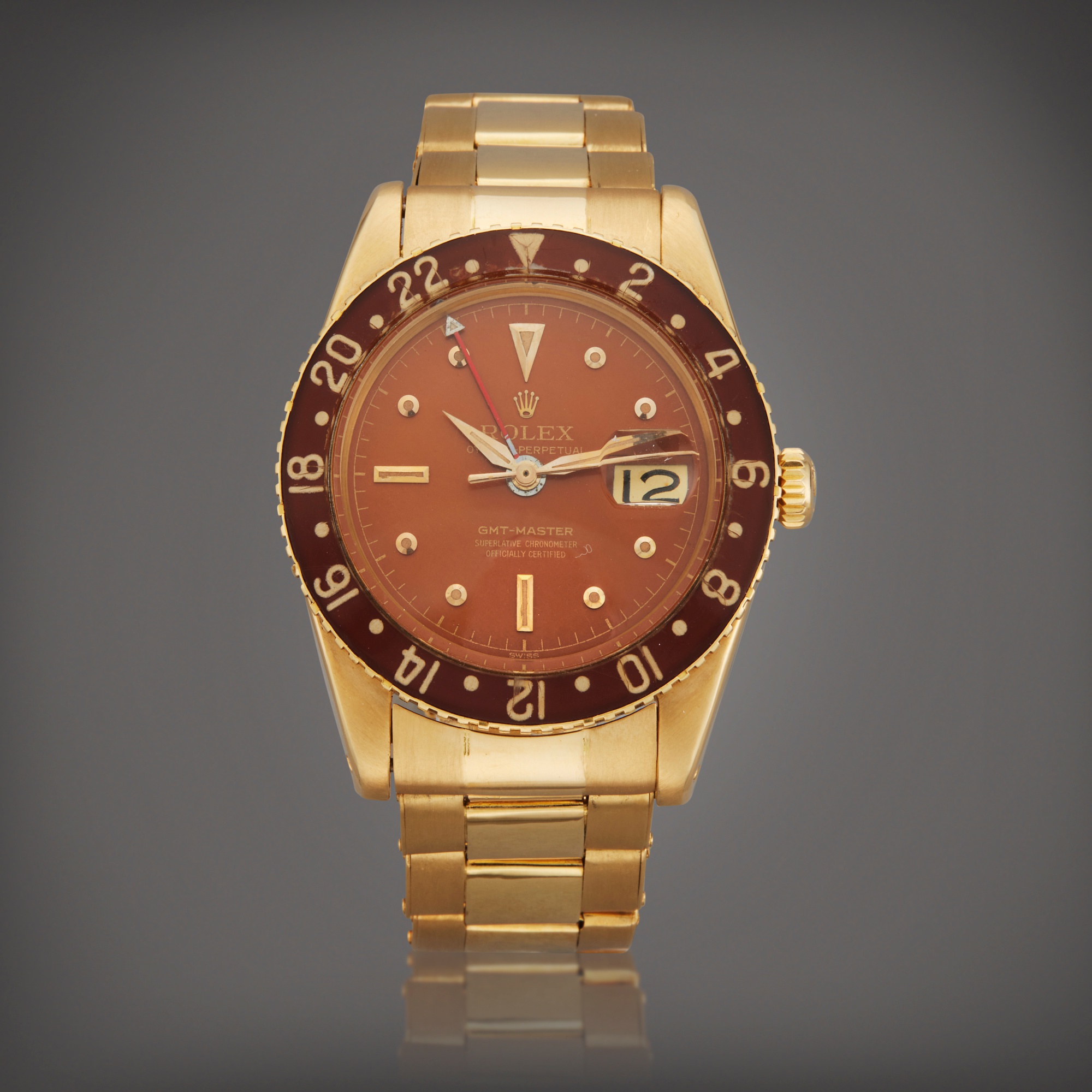 Reference 6542 GMT-Master | A yellow gold automatic dual time zone ...