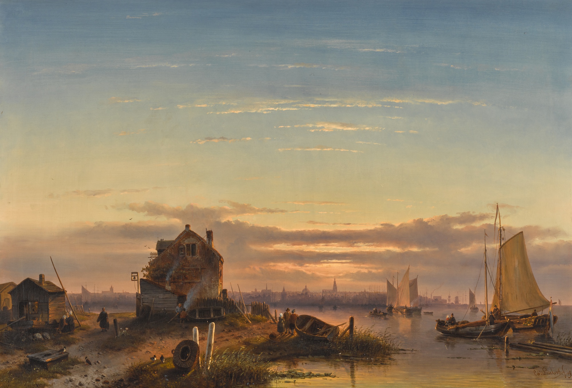 View of the IJ in Amsterdam | Old Master & 19th Century Paintings Day ...