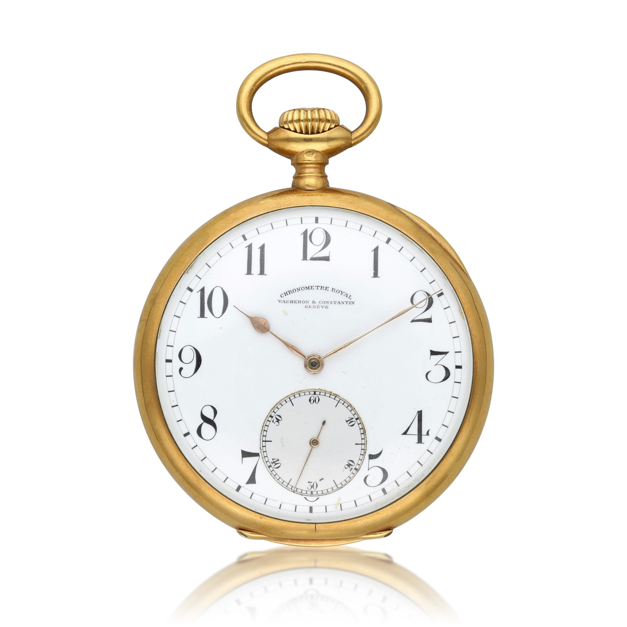 Chronometre Royal | A large yellow gold open faced watch, Circa 1915 ...