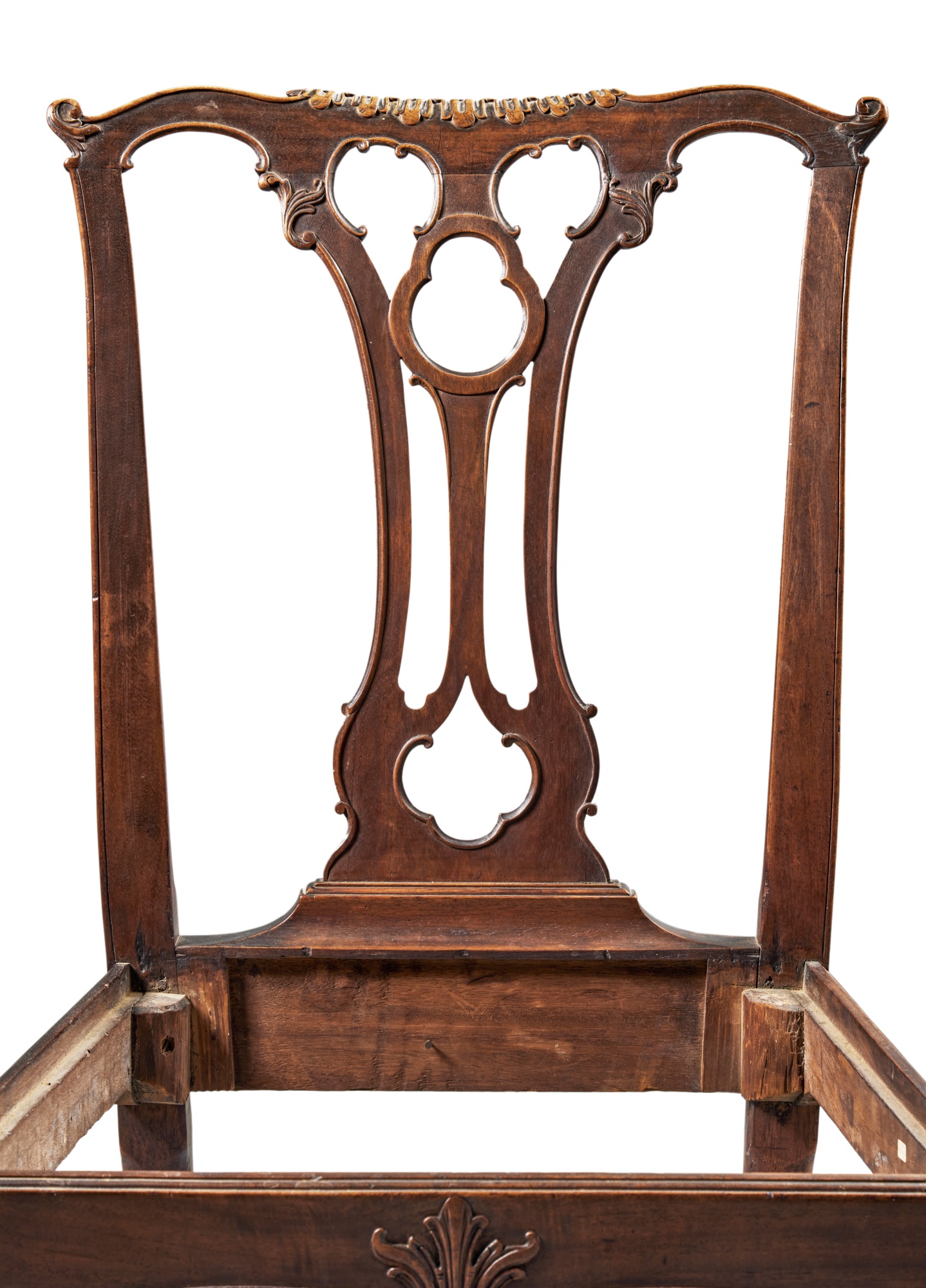 Fine and Rare Chippendale Carved Mahogany Side Chair, Possibly by James ...
