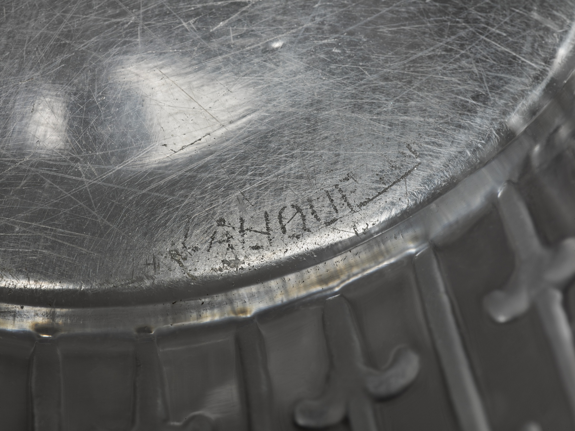 A set of twenty-one Lalique 'Jaffa' glass serving dishes and a bowl ...