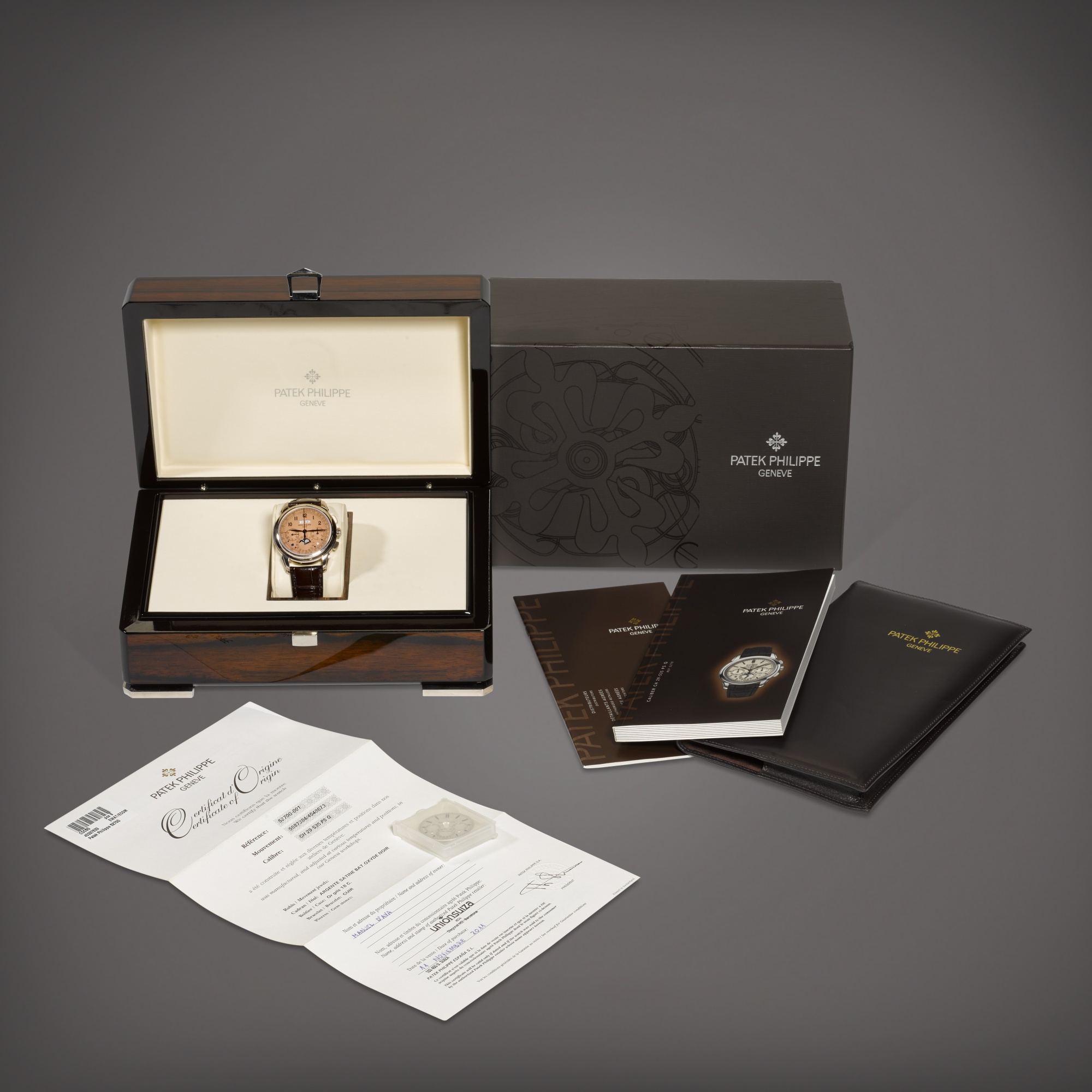 Reference 5270G-001 A white gold perpetual calendar chronograph ...