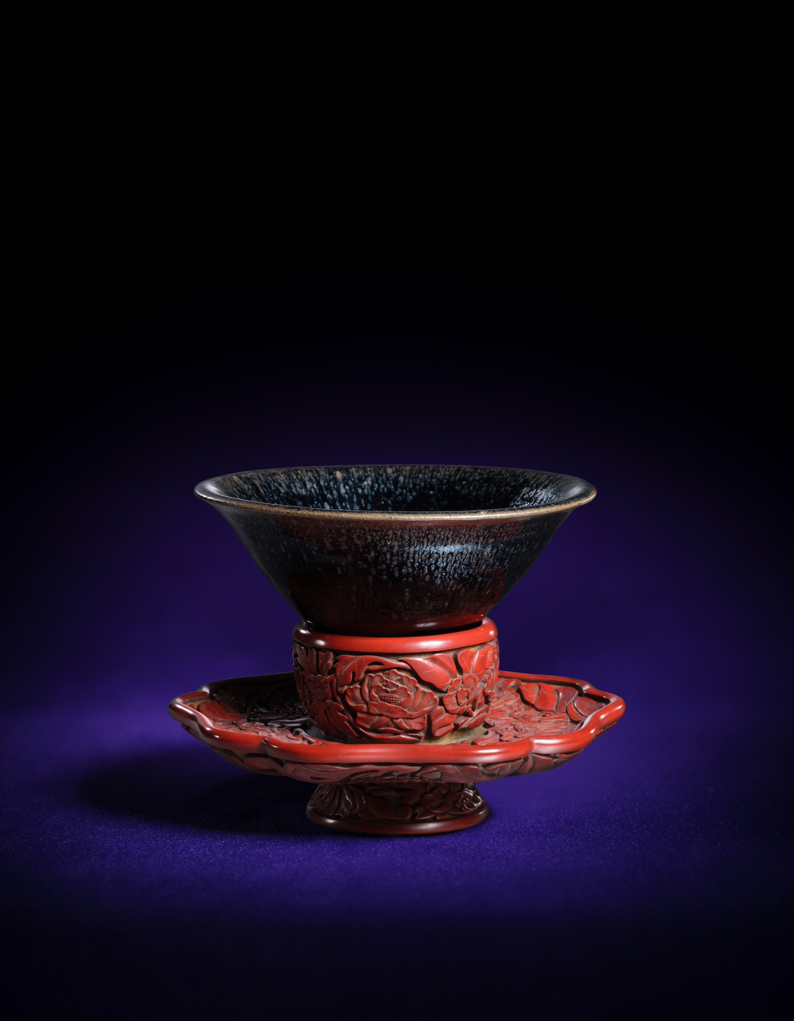 An exceptionally rare and large heirloom black-glazed 'yuteki tenmoku ...