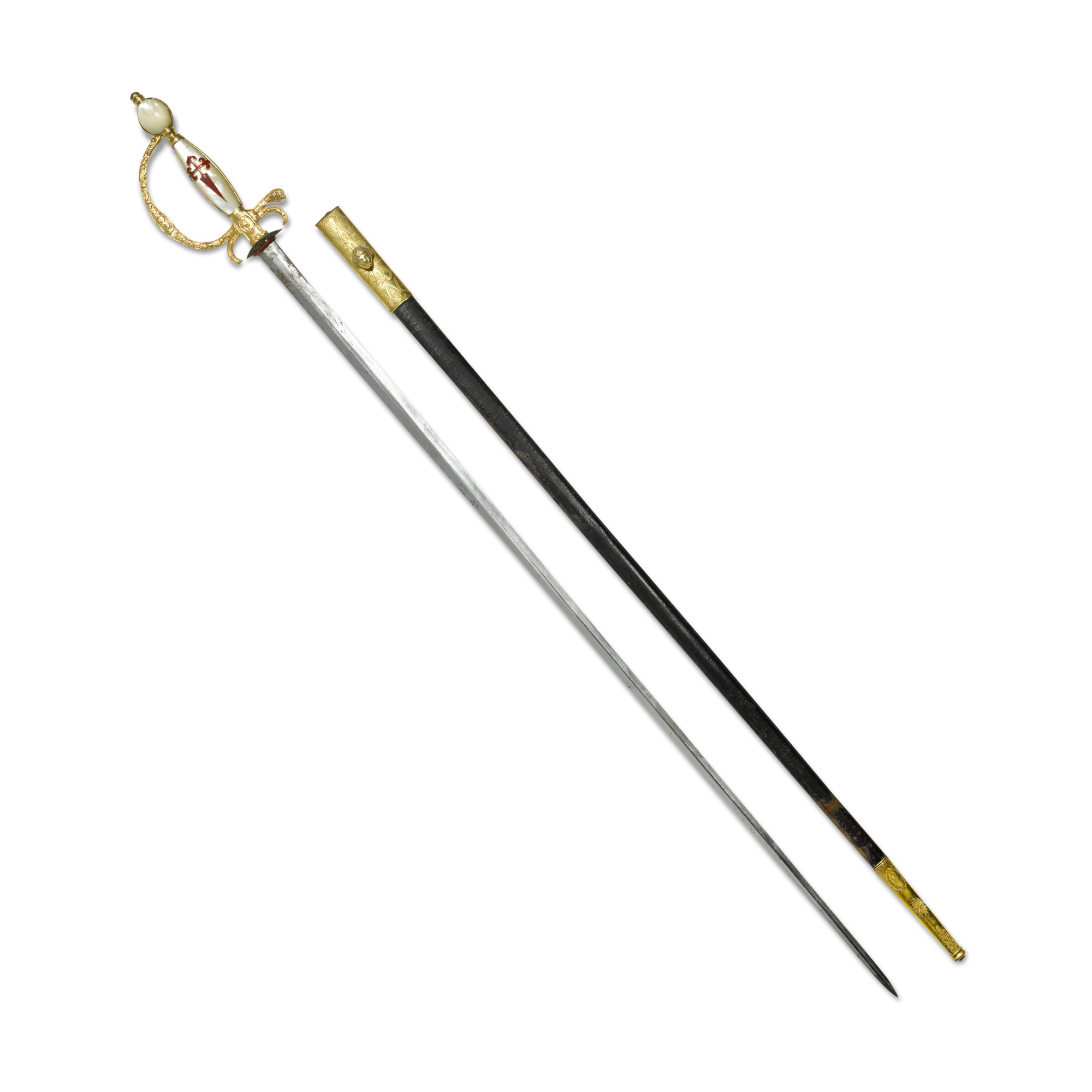 A Spanish sword for a member of the Order of Santiago, circa 1880 ...