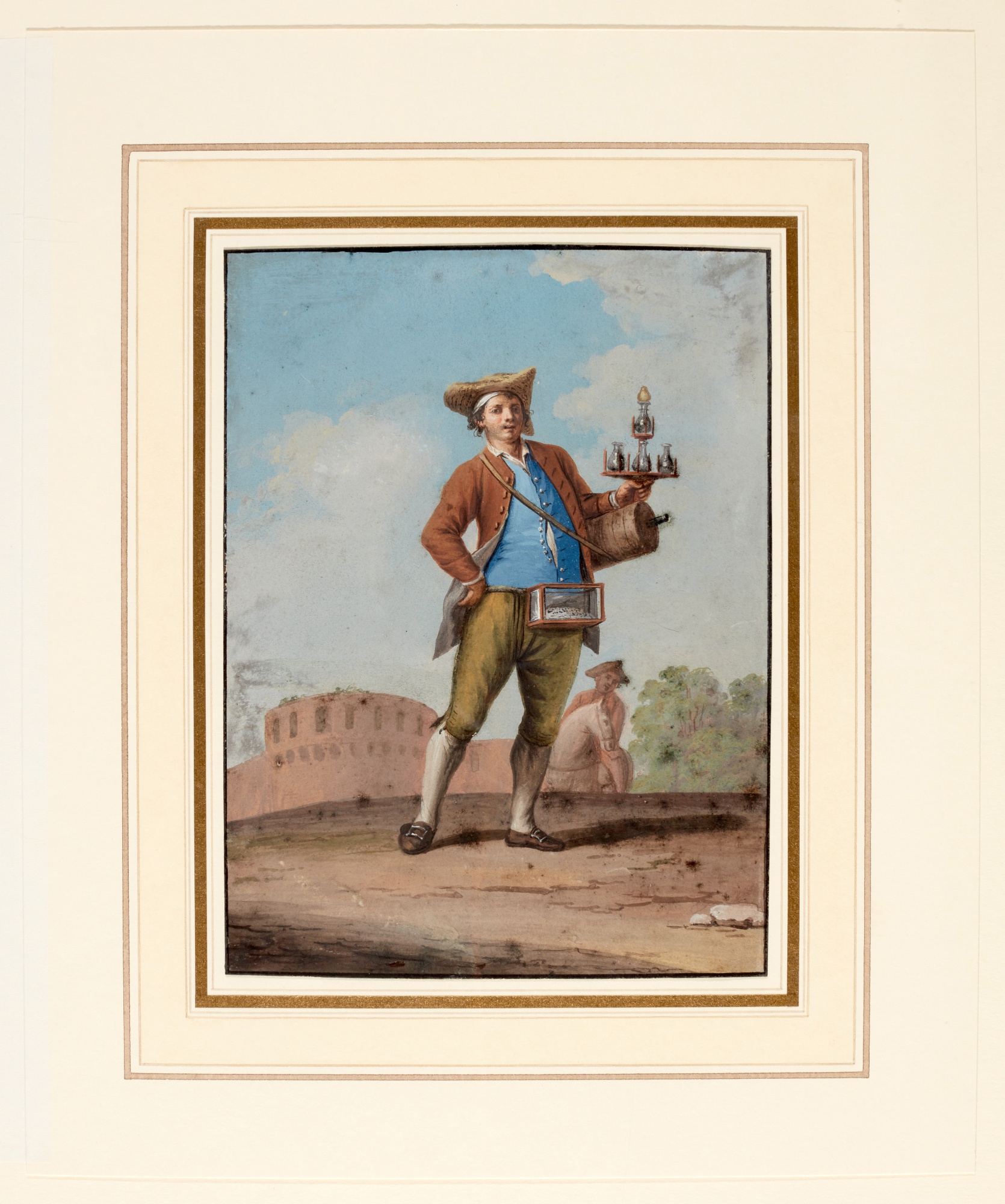 Xavier della Gatta | A collection of 13 gouache drawings of Neapolitan ...