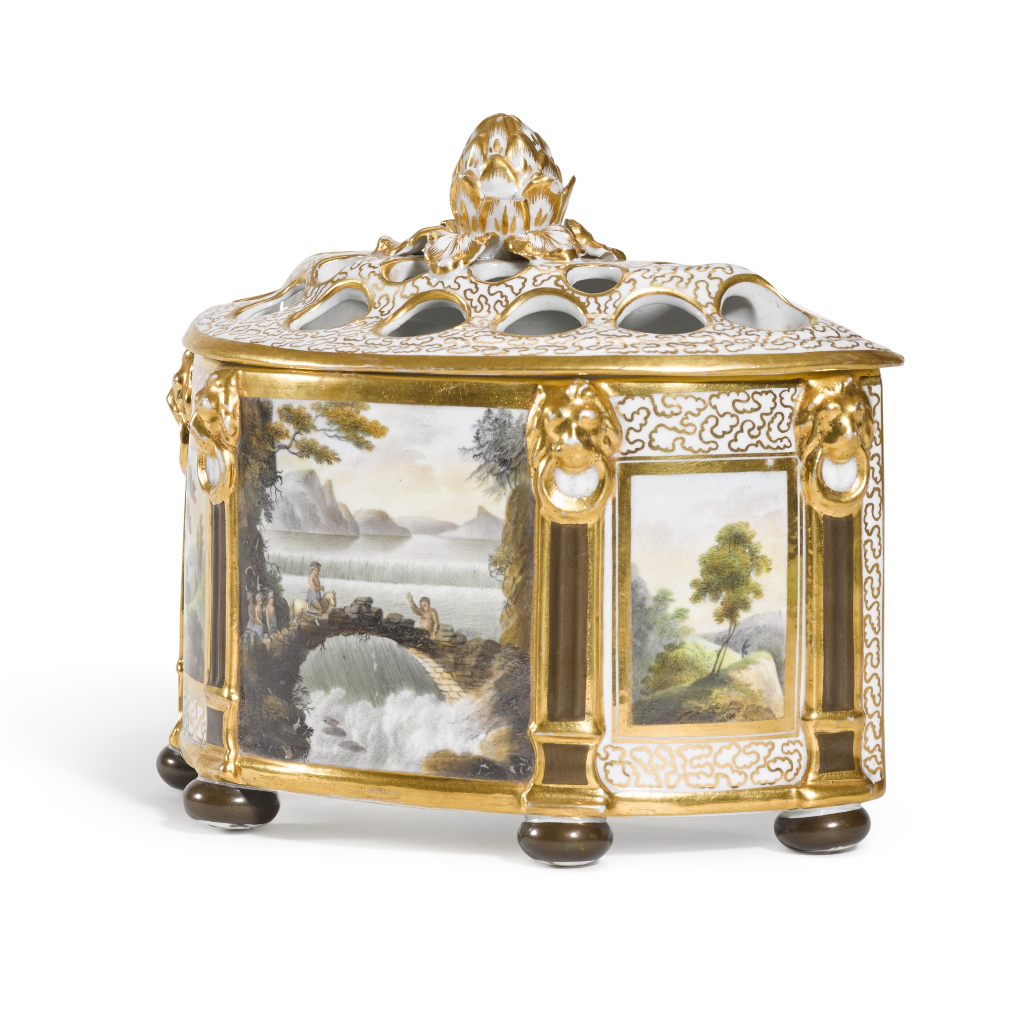A Chamberlain's, Worcester bough pot and cover, circa 1815 | Kenneth ...
