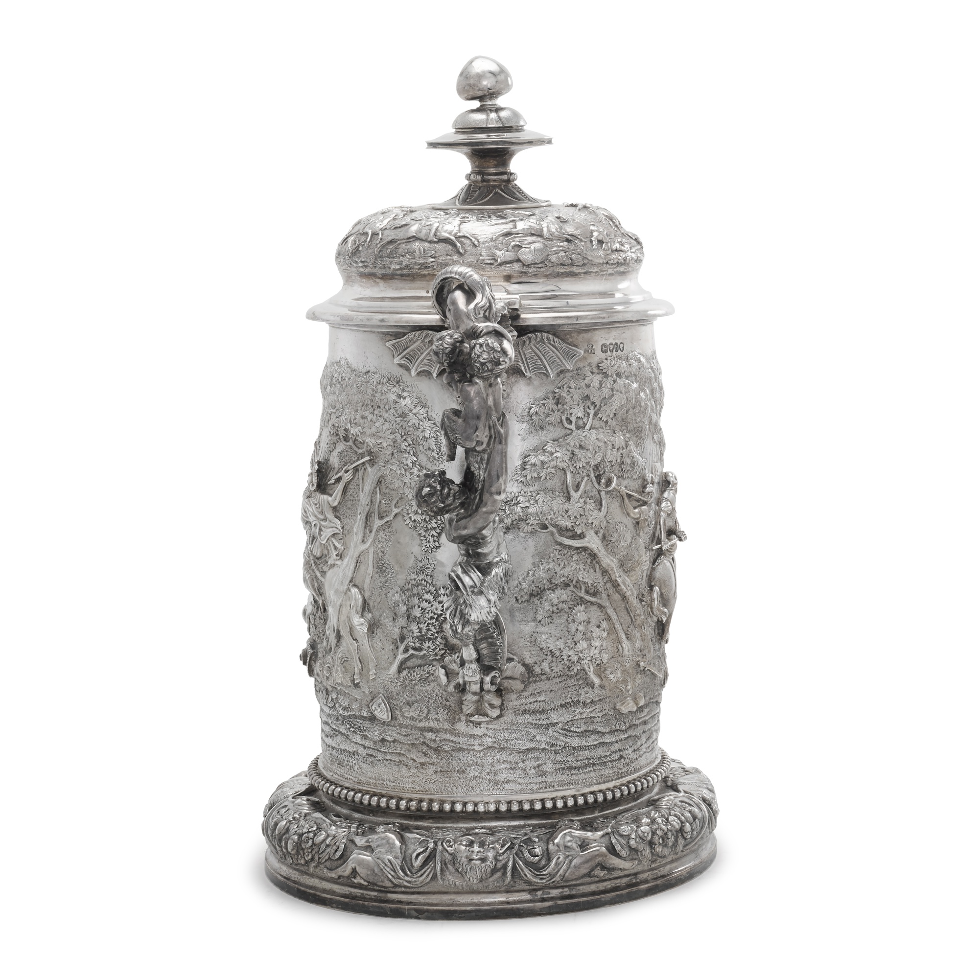 The Molyneux Cup, Liverpool Races, July 1864. A large Victorian silver ...