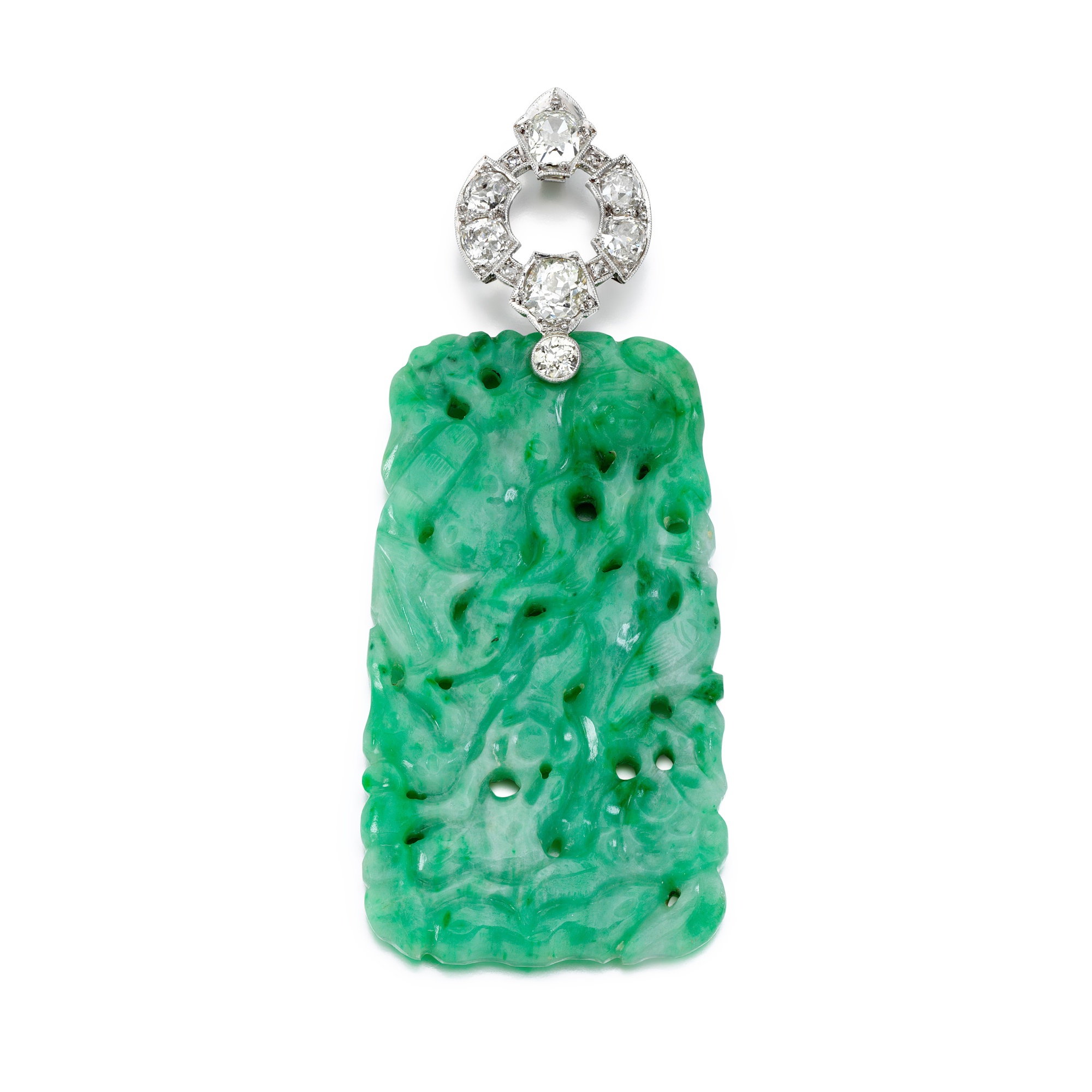 Jadeite and diamond pendant, 1920s | Fine Jewels | 2023 | Sotheby's