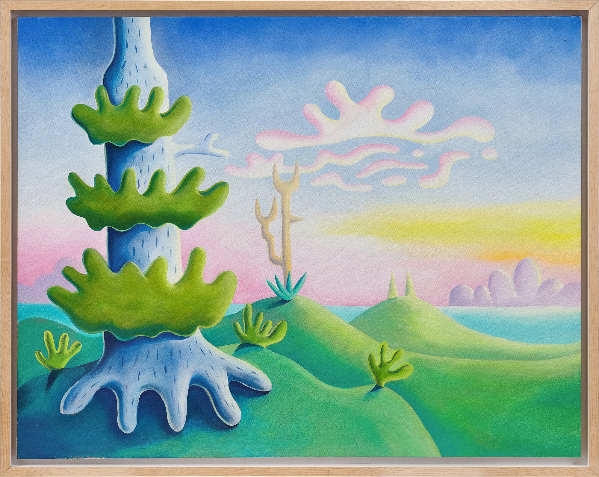 Blue Speckled Tree and Spiked Tree | 藍色斑點樹和尖刺樹 | Contemporary ...